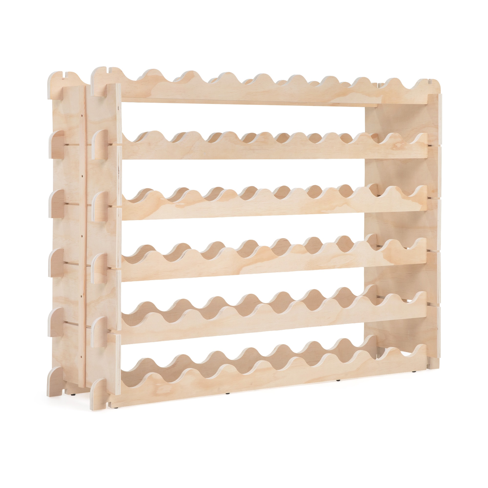Blisstyle 54 Bottle Modular Wine Rack Stackable Wine Storage Cube for ...
