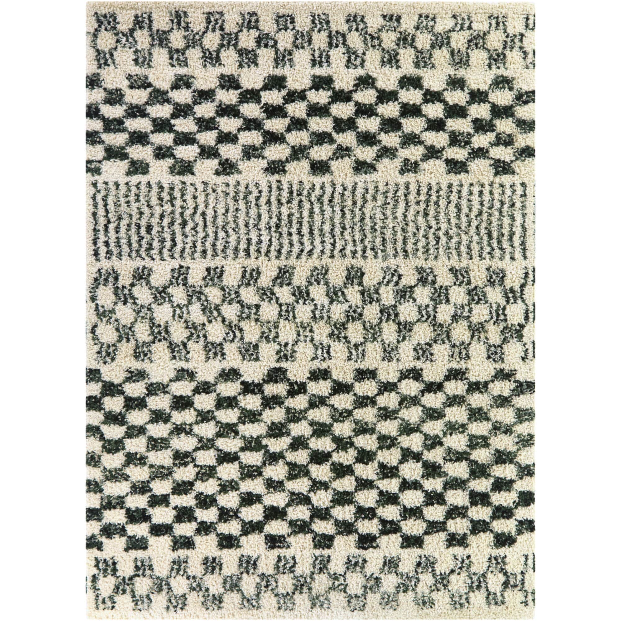 Balta Mendieta 8 x 10 (ft) Tufted Green Rectangular Indoor Checkered ...