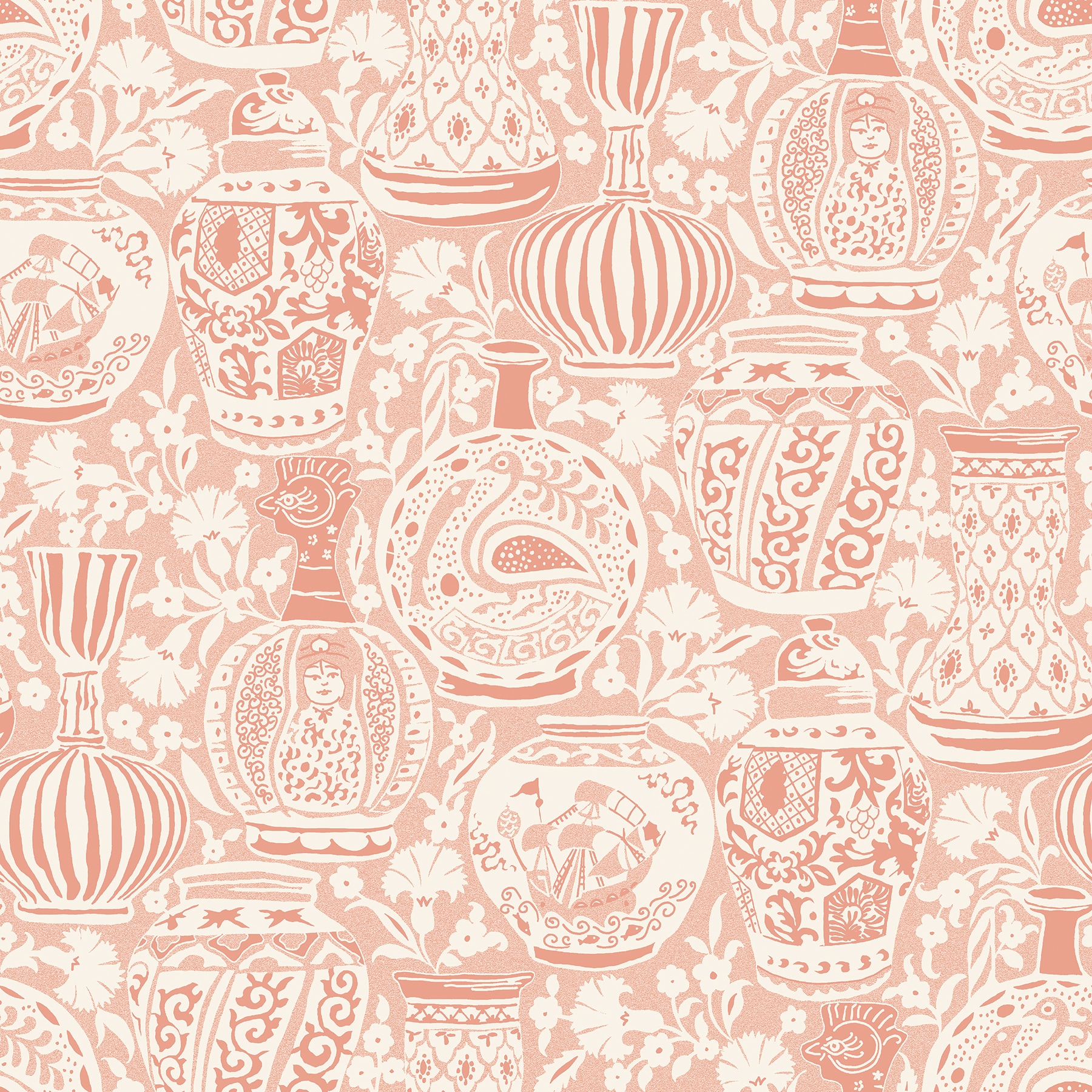 RoomMates 30.8-sq ft Peach Vinyl Novelty Self-adhesive Peel and Stick ...