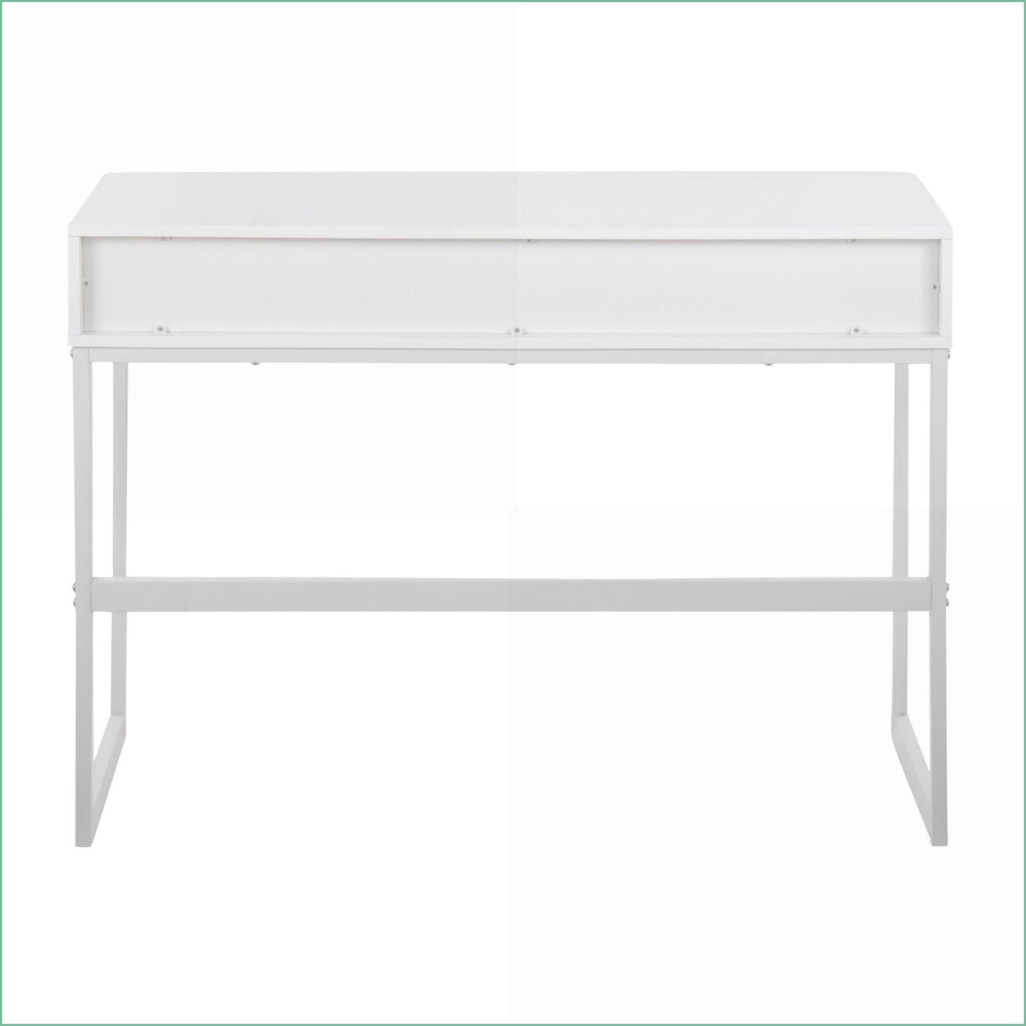 Watnature Franklin White Metal amp Wood Console Table Contemporary ...