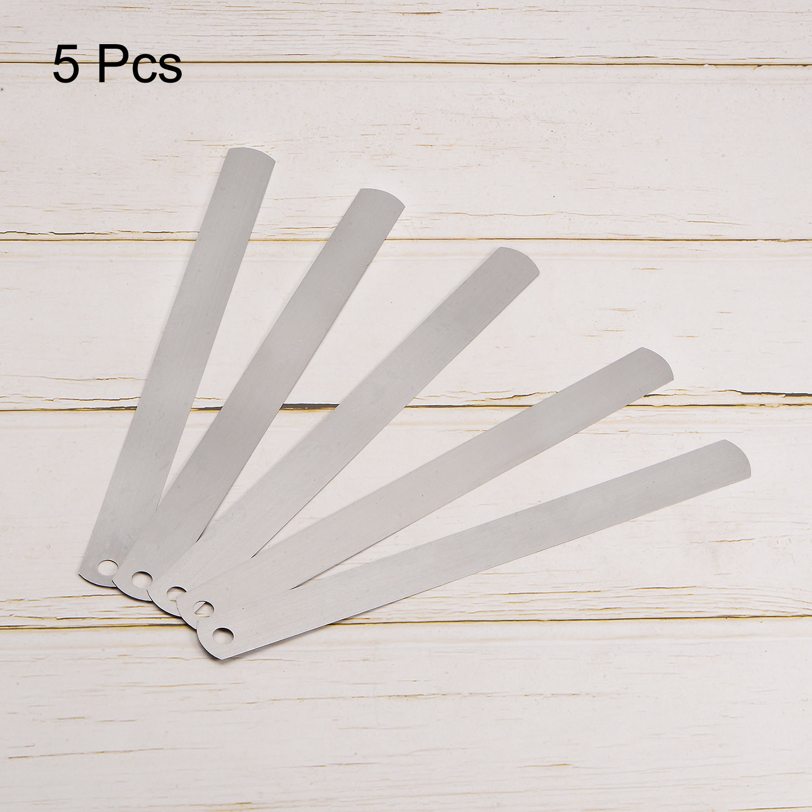 Harfington 5pcs Mn Steel Feeler Gauge 1mm Thickness 150mm Length Metric ...