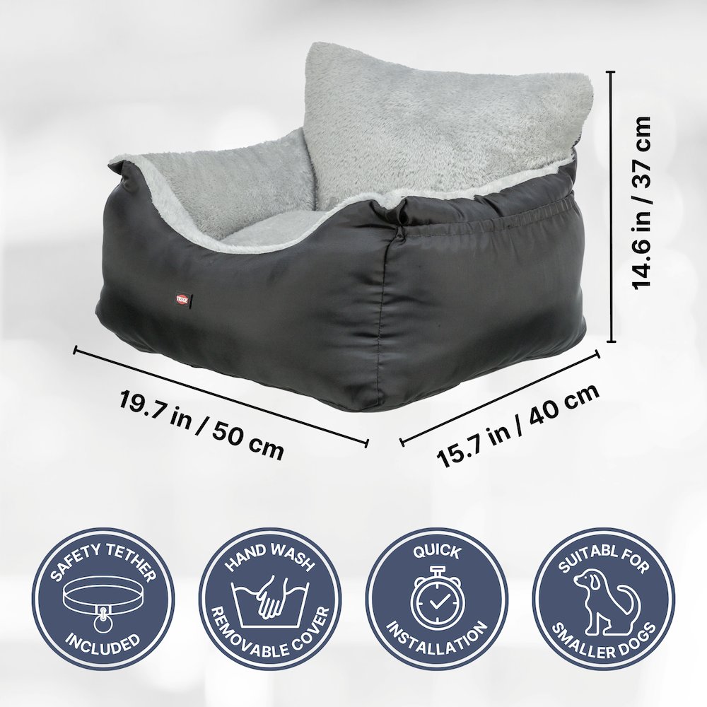TRIXIE Convertible Lite Pet Car Seat Dog Booster Seat Travel Pet Bed in ...