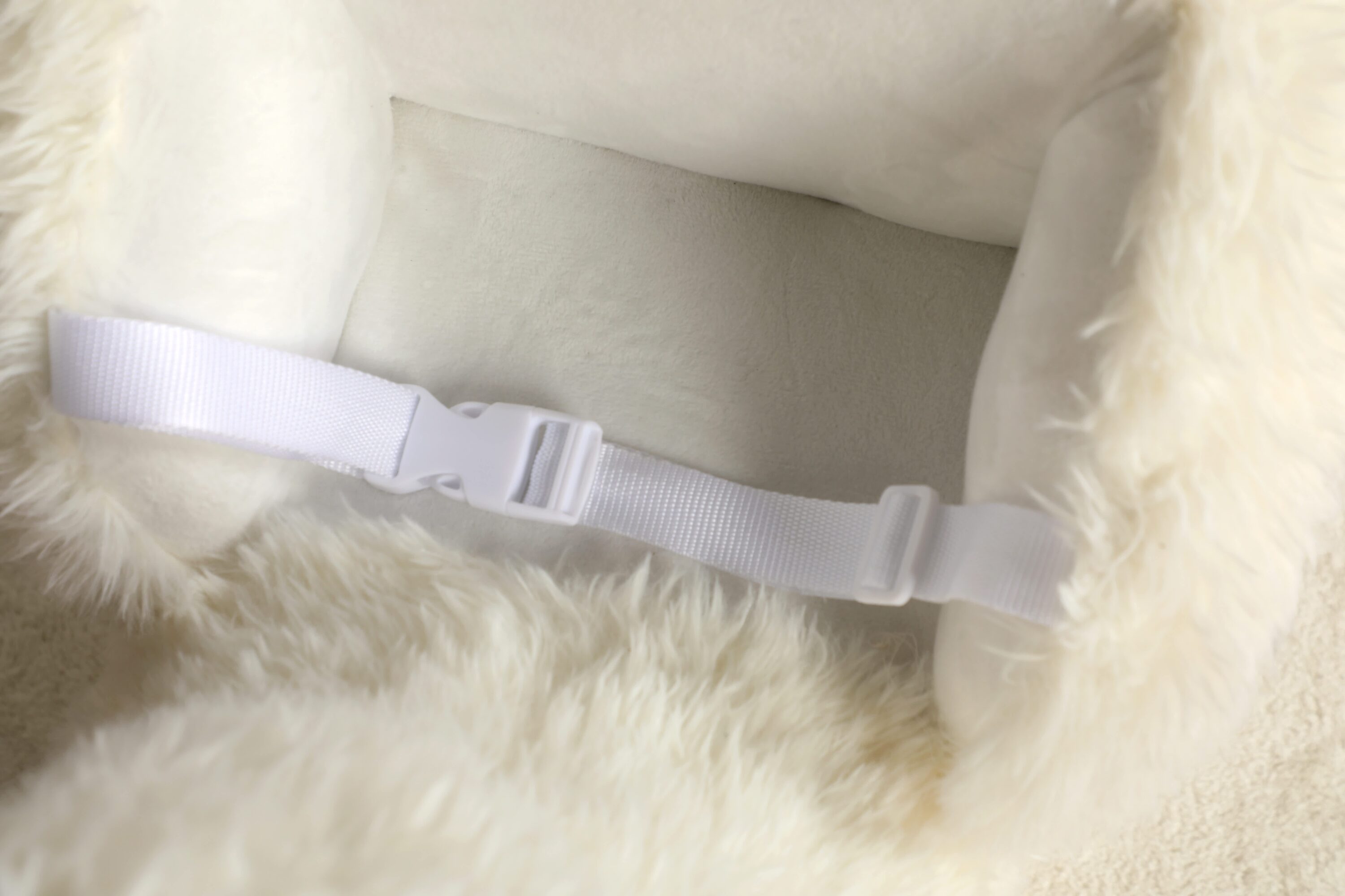 Vynxaria White Fabric 25x12x25 Inch Kids Alpaca Rocking Toy with ...