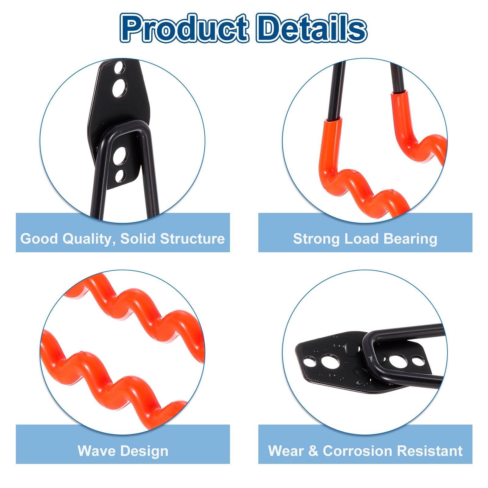 Unique Bargains 2 Pcs 7.8 Inch Long Garage Hooks Heavy Duty Slat Wall ...
