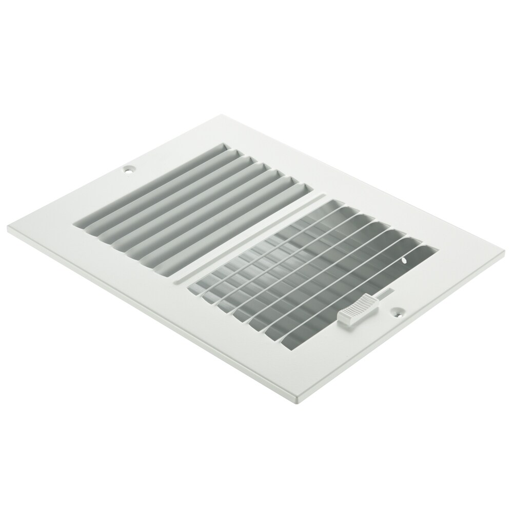 RELIABILT 20-in x 6-in 2-way Steel White Sidewall/Ceiling Register in ...