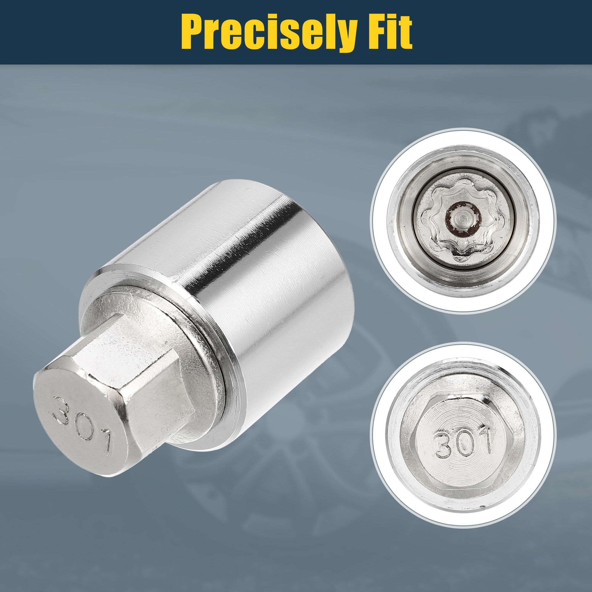 Unique Bargains Vehicle 1set 301 Wheel Lock Lug Nut Anti Theft Lug Nut ...
