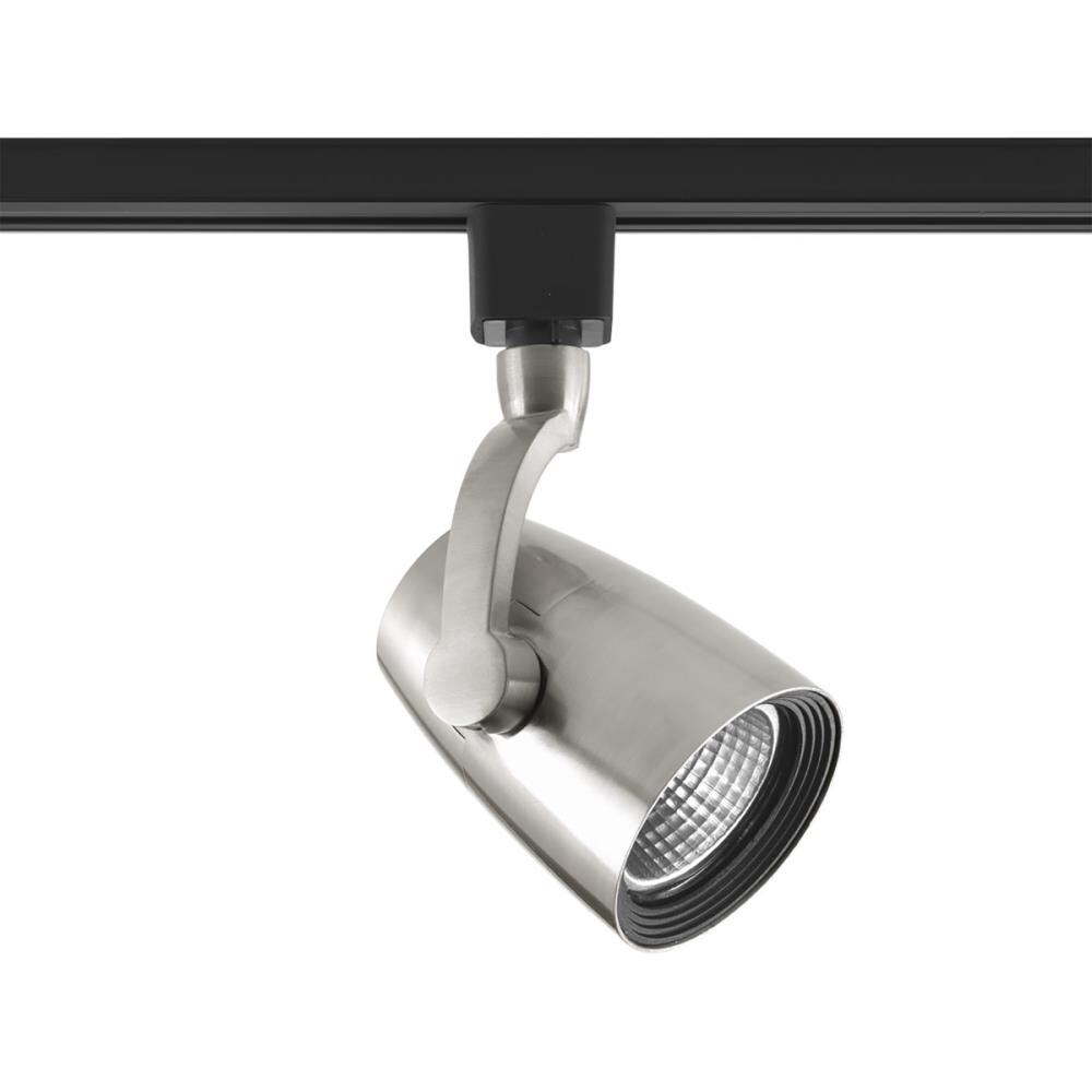 Progress Lighting LED Track 1-Light Dimmable Brushed Nickel Flat Back ...