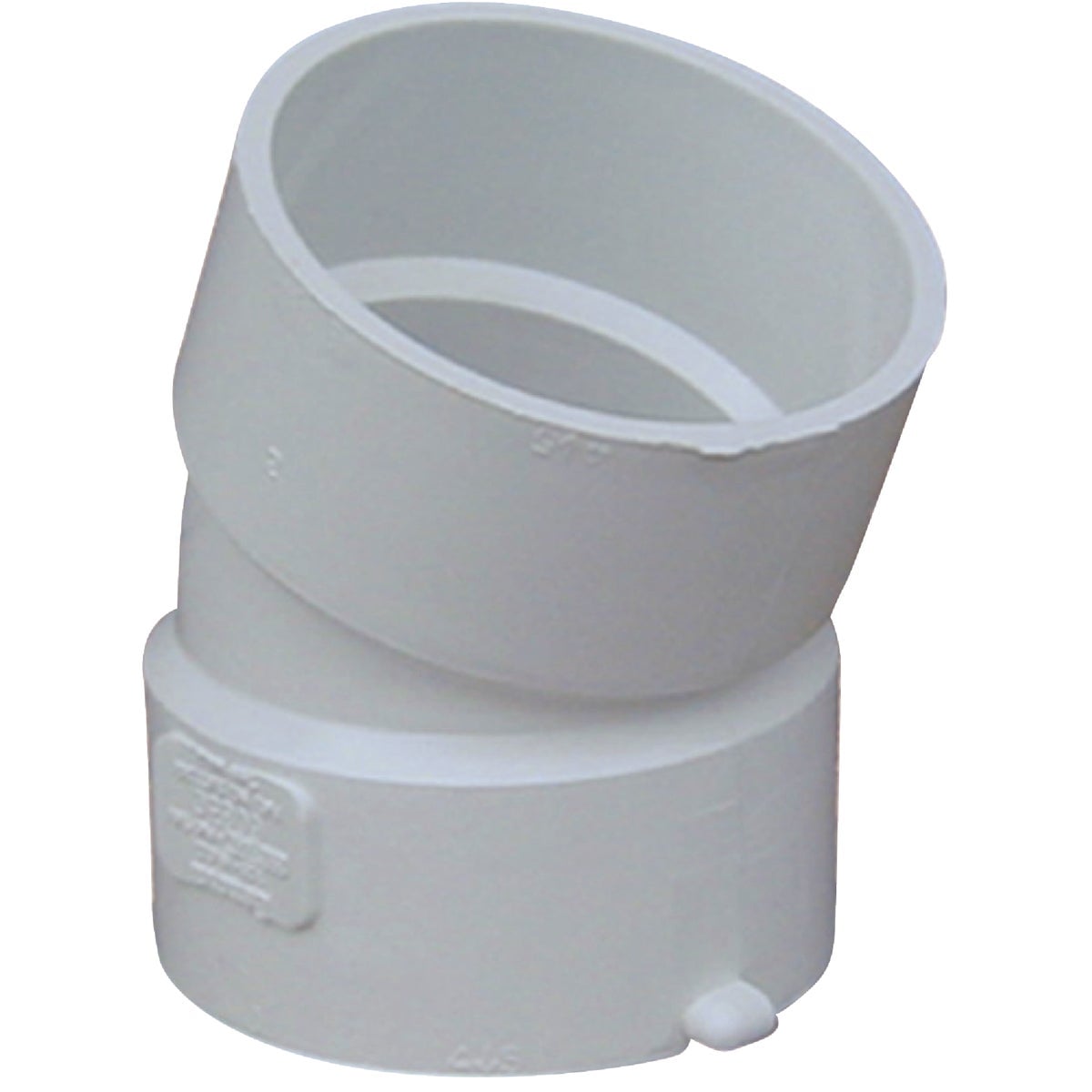 Canplas 414203BC 3 in. PVC 22.5 (1/16) Sewage Elbow Slip in the PVC ...