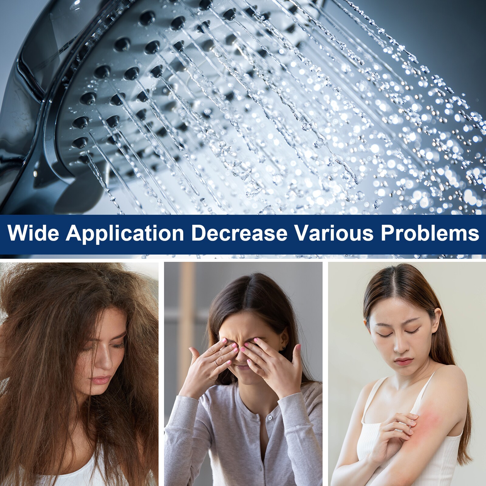 Unique Bargains 3 Packs Replacement Shower Head Bead 5-6mm Shower ...