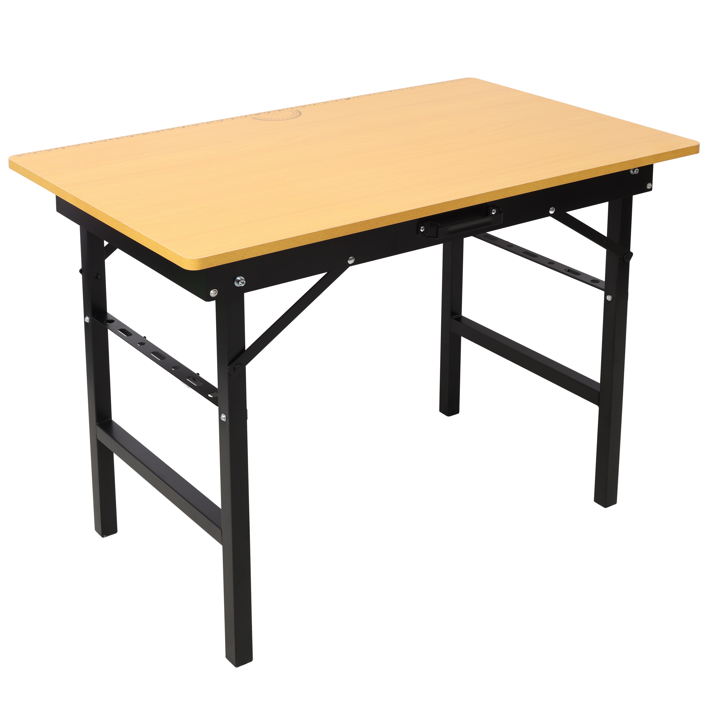 Blisstyle Portable Folding Work Table with Measuring Tape and Angle ...