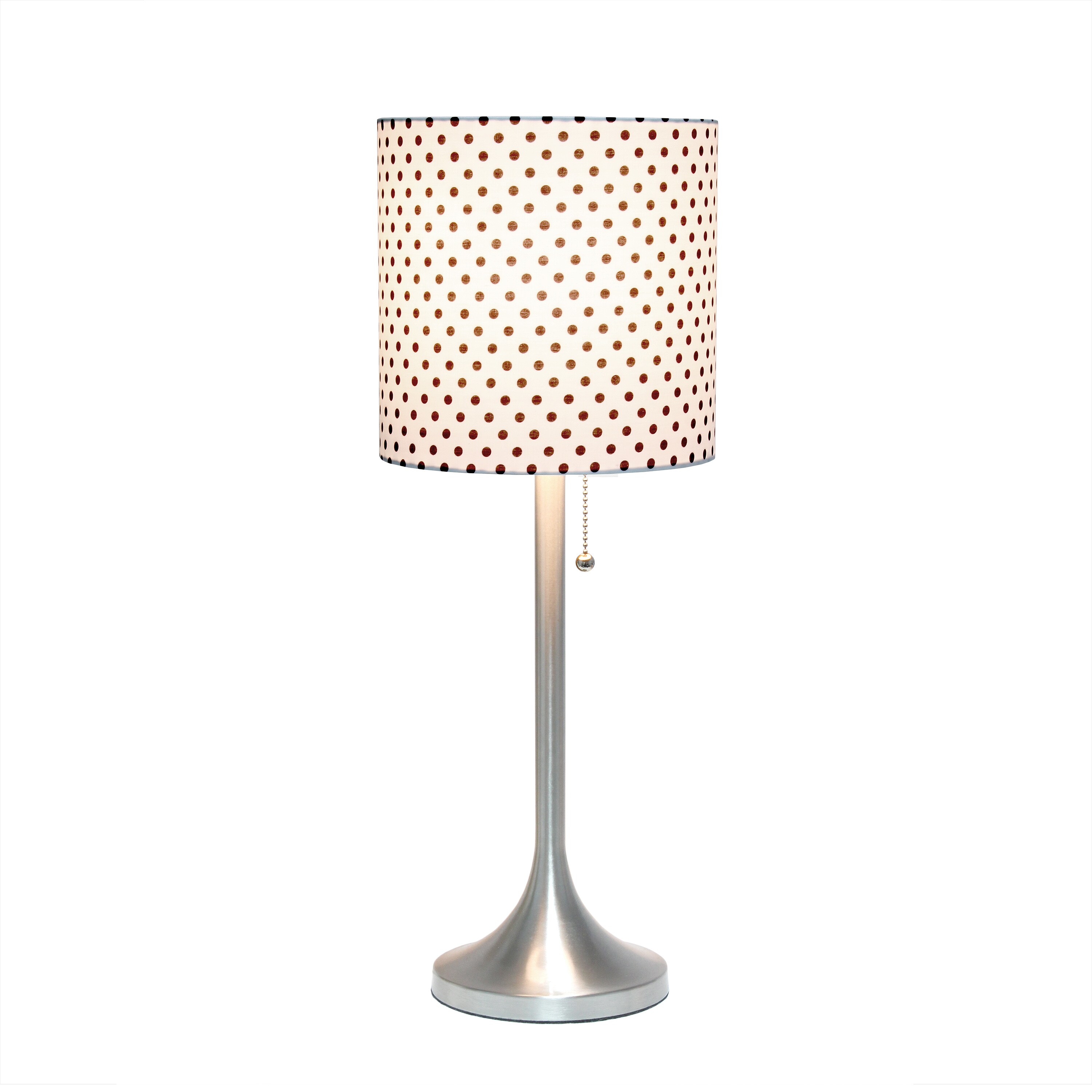 Simple Designs 21.25-inch Modern Glam Tapered Table Lamp for Living ...