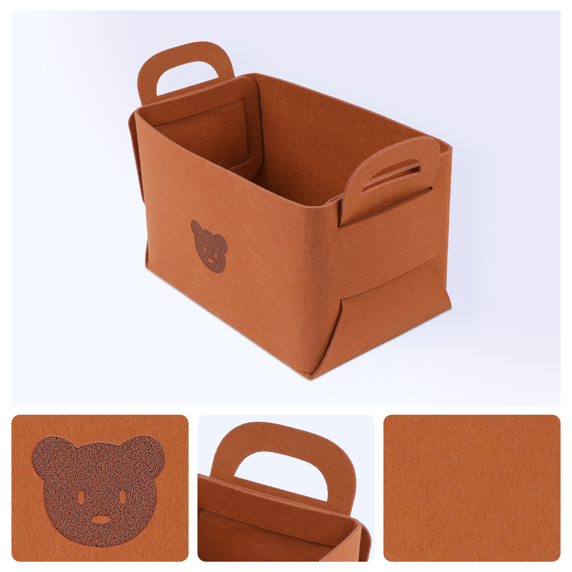 Unique Bargains 3pcs Storage Cube Self-supporting Storage Bin with ...