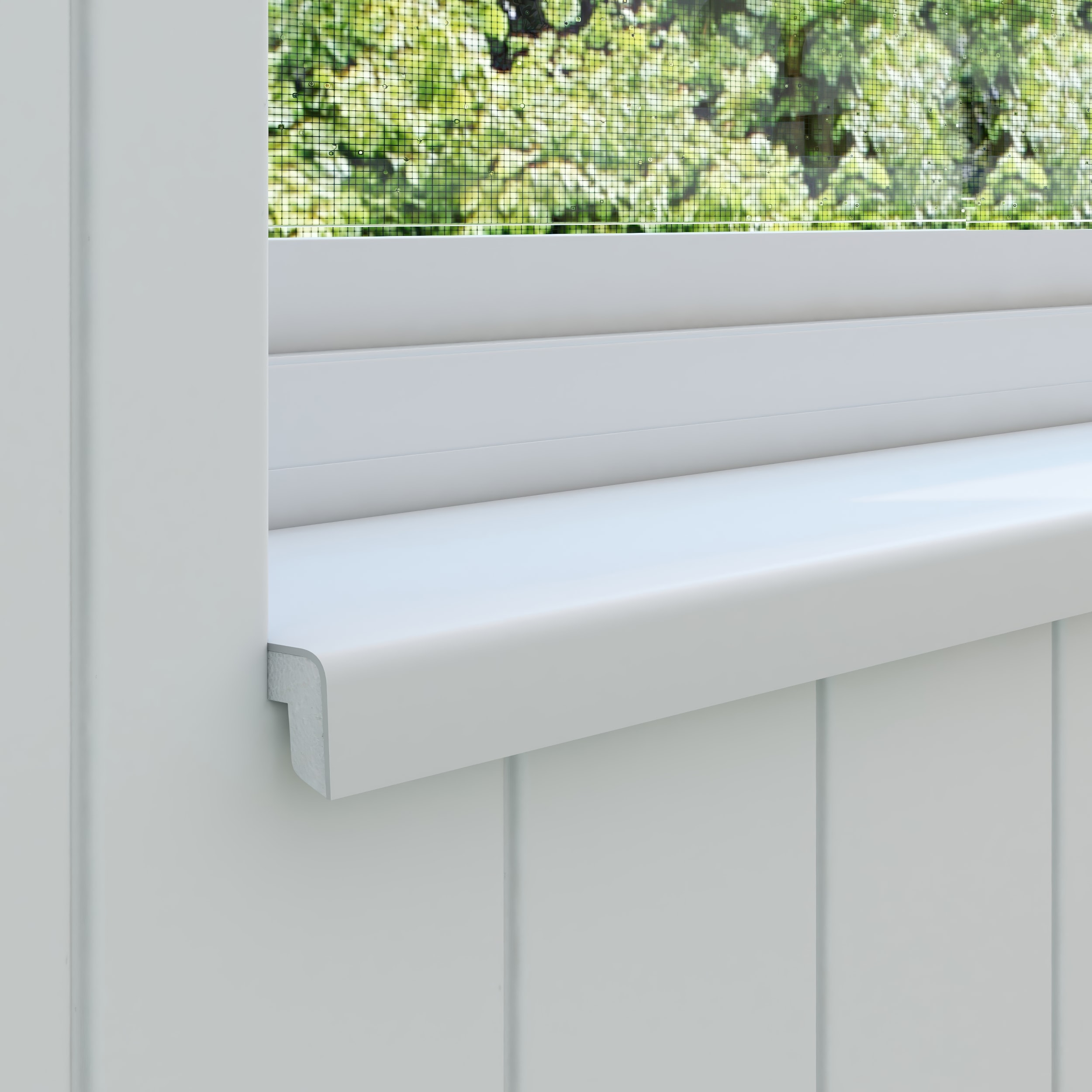 Duraflex 1-in x 5-1/4-in x 4-ft Finished PVC Sill in the Window & Door ...
