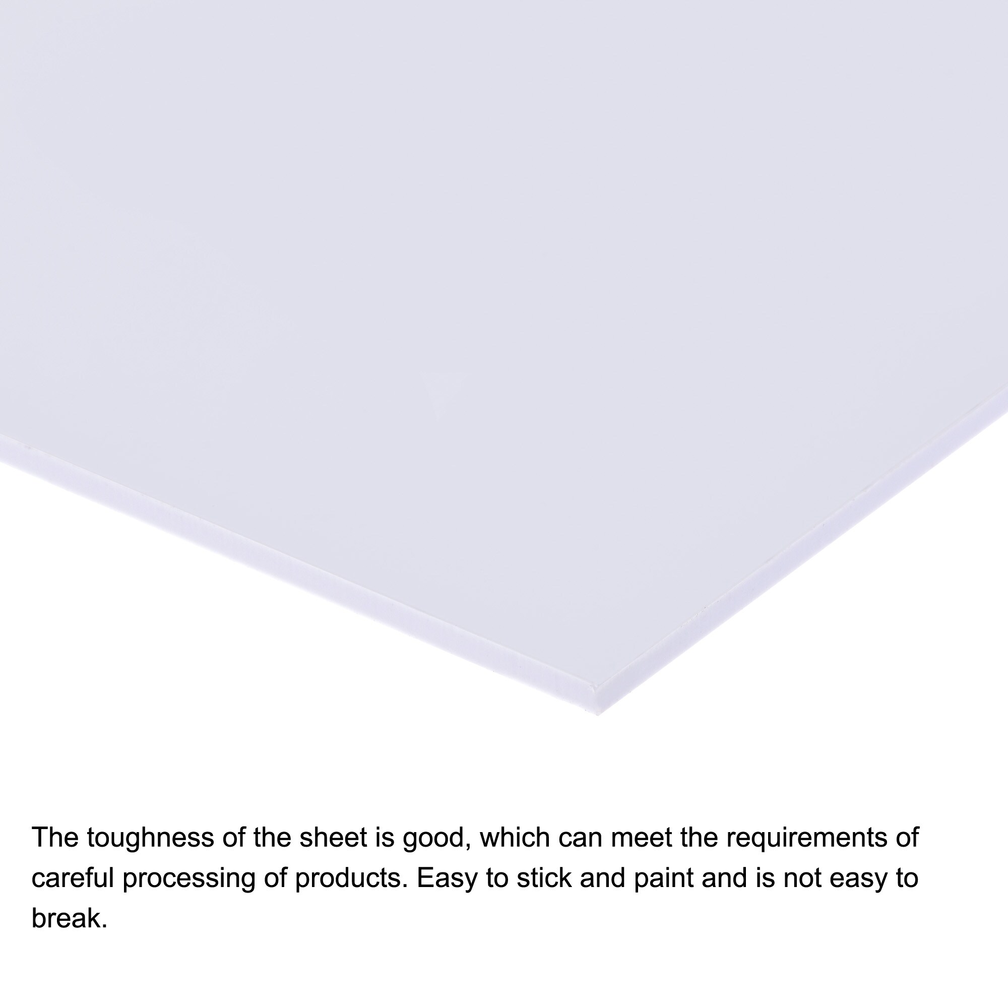 Unique Bargains 4pcs White ABS Plastic Sheet 10 x 8 x 0.06-Inch for ...