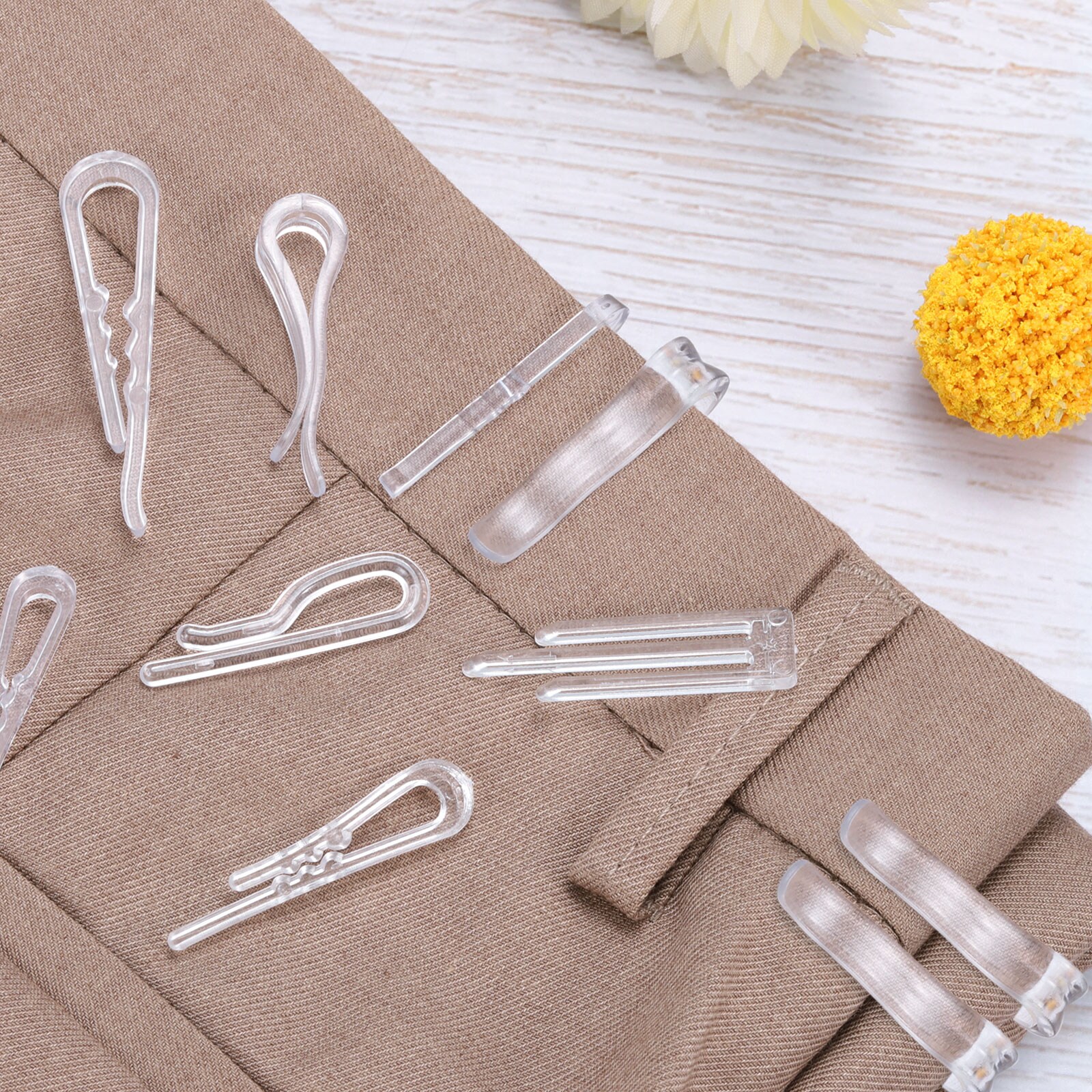 Unique Bargains 30pcs Durable Plastic Alligator Clips 1.5 Inch Clear U ...