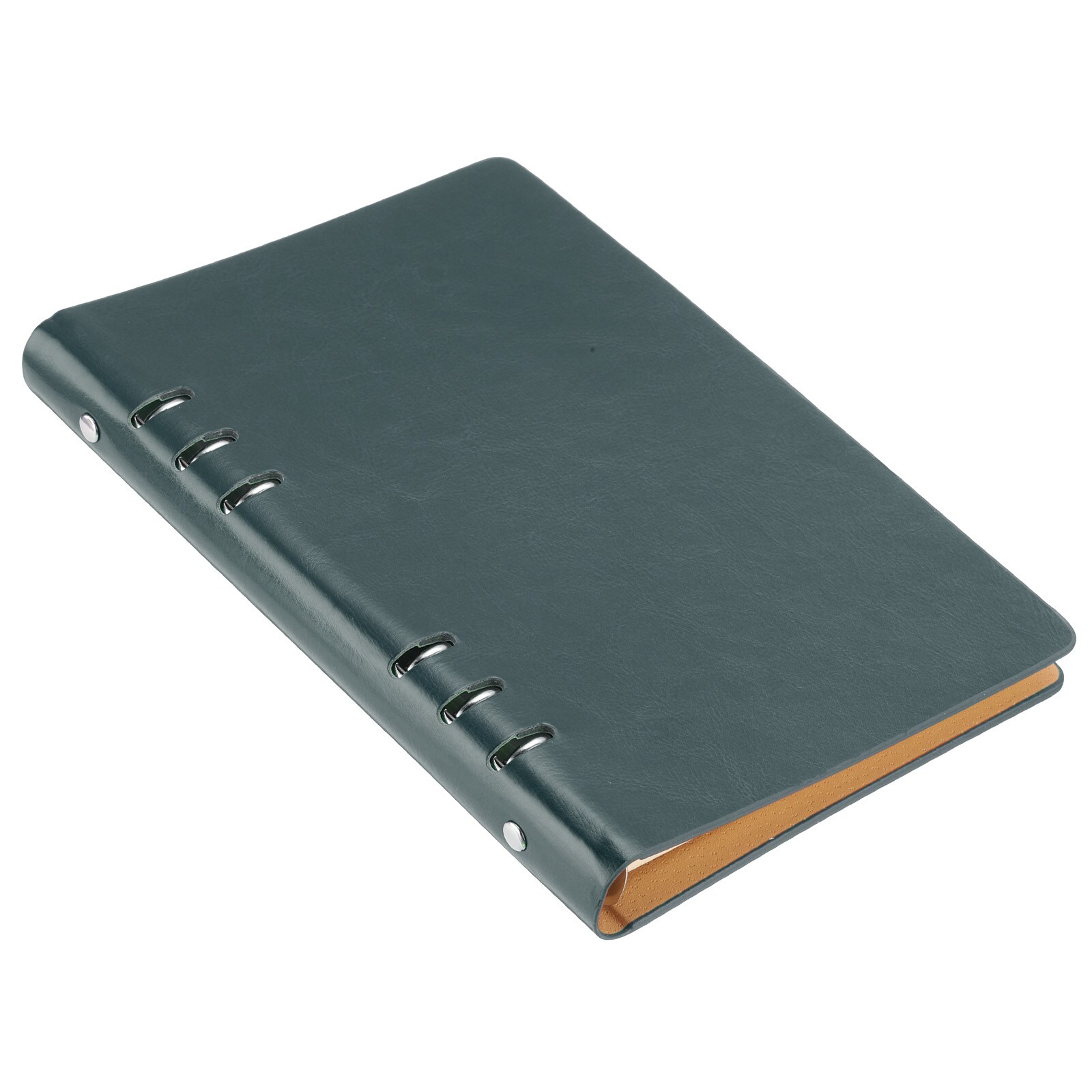 PATIKIL 6 Ring Binder Cover A5 9.3x6.5inch Leather Notebook Binder Mini ...