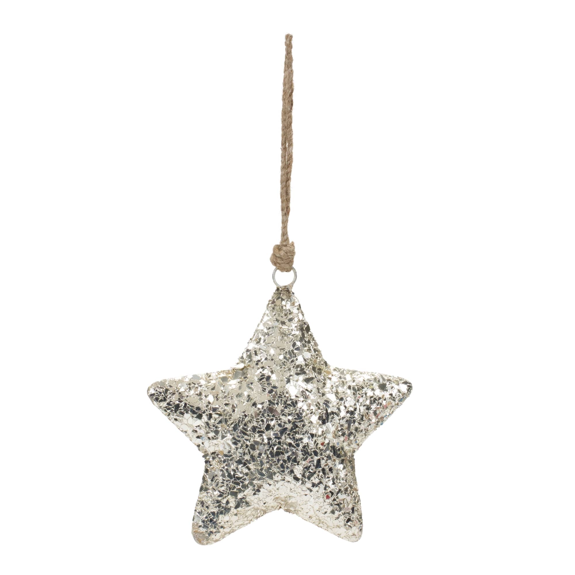 Melrose International Star Ornament 6.5H Iron in the Christmas ...