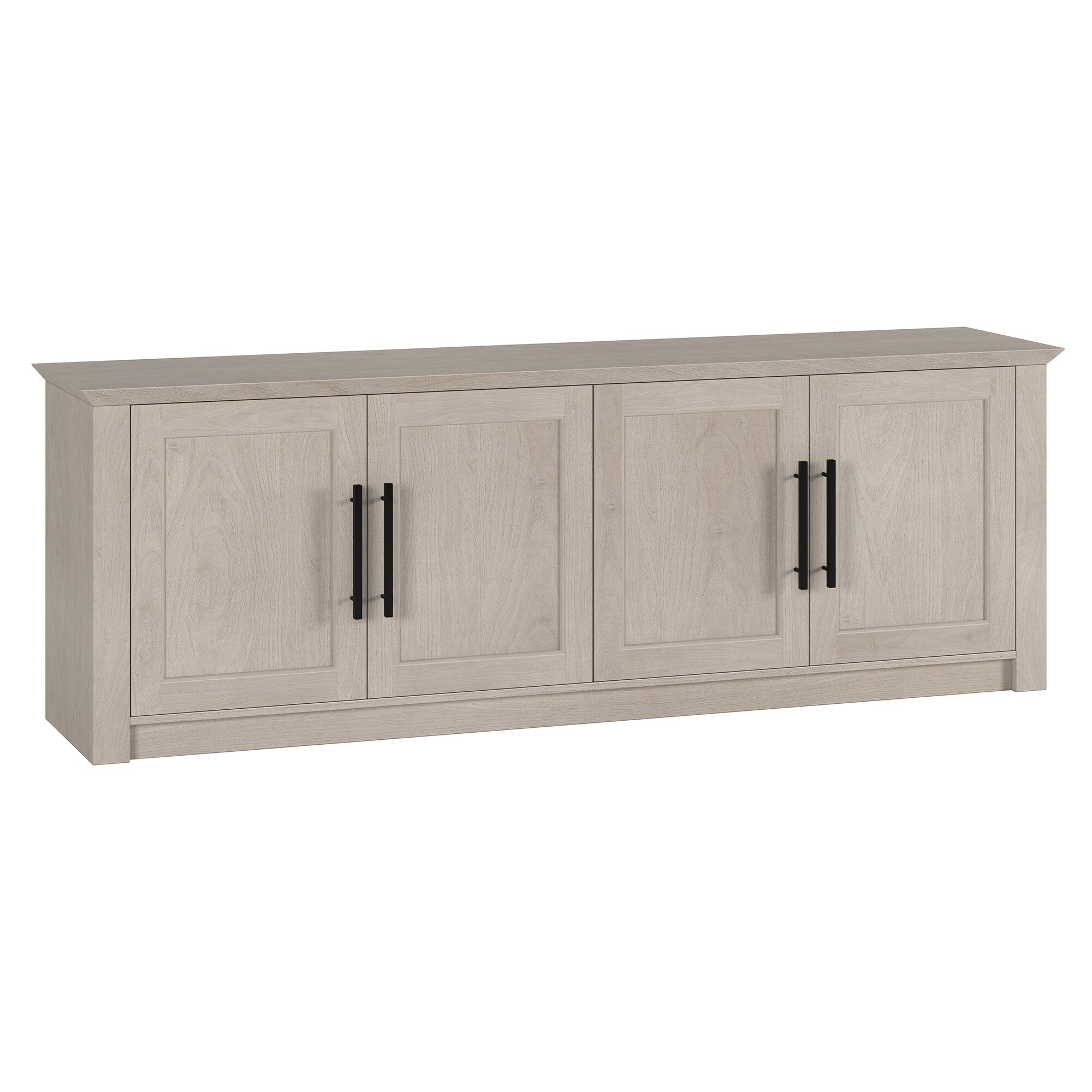 Hailey Home Thornwell Transitional Alder White 70-in W TV stand ...