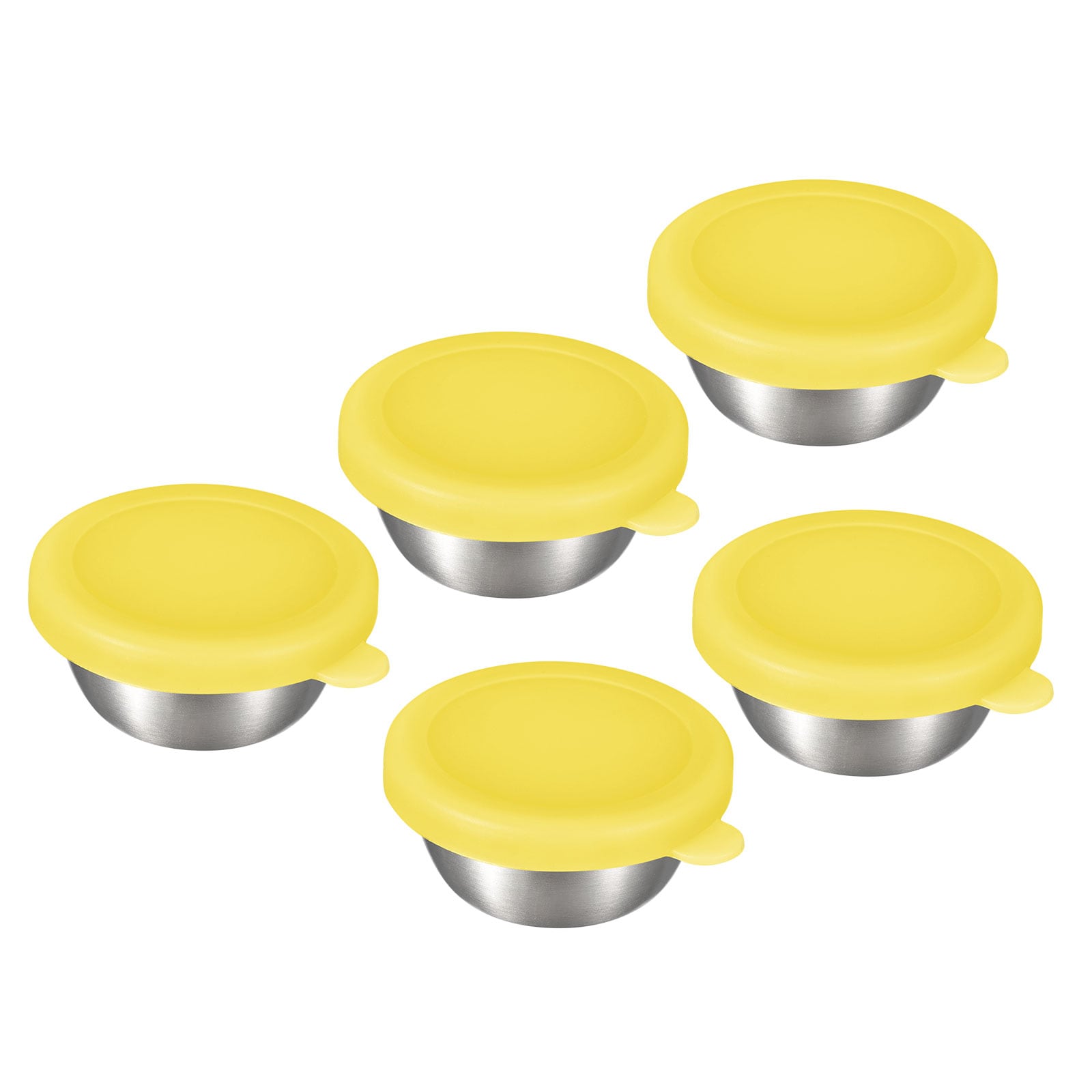 Unique Bargains 5pcs Salad Dressing Containers Set 1.7oz Stainless ...