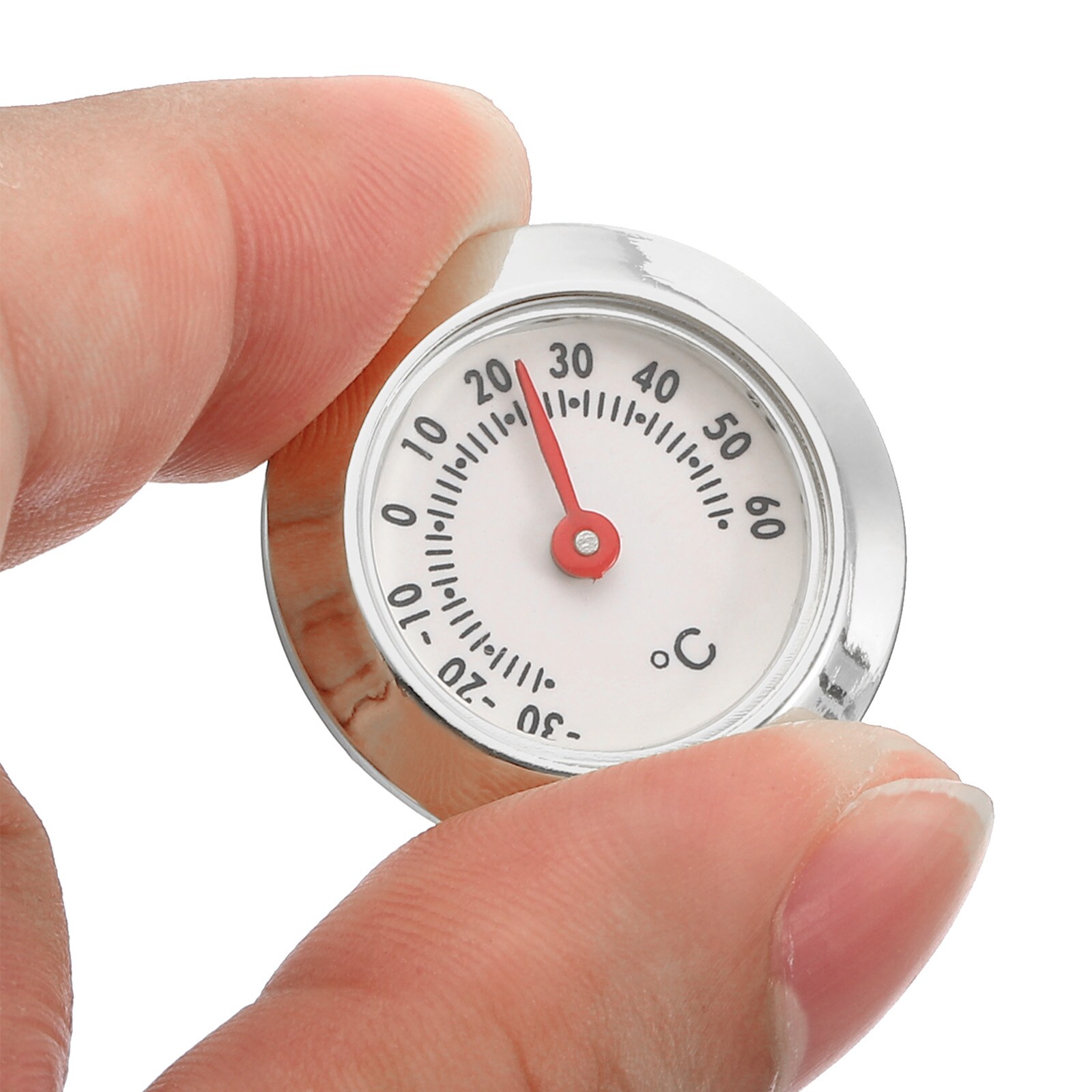 PATIKIL 1.1Inch Mini Indoor Outdoor Thermometer Round Temperature ...