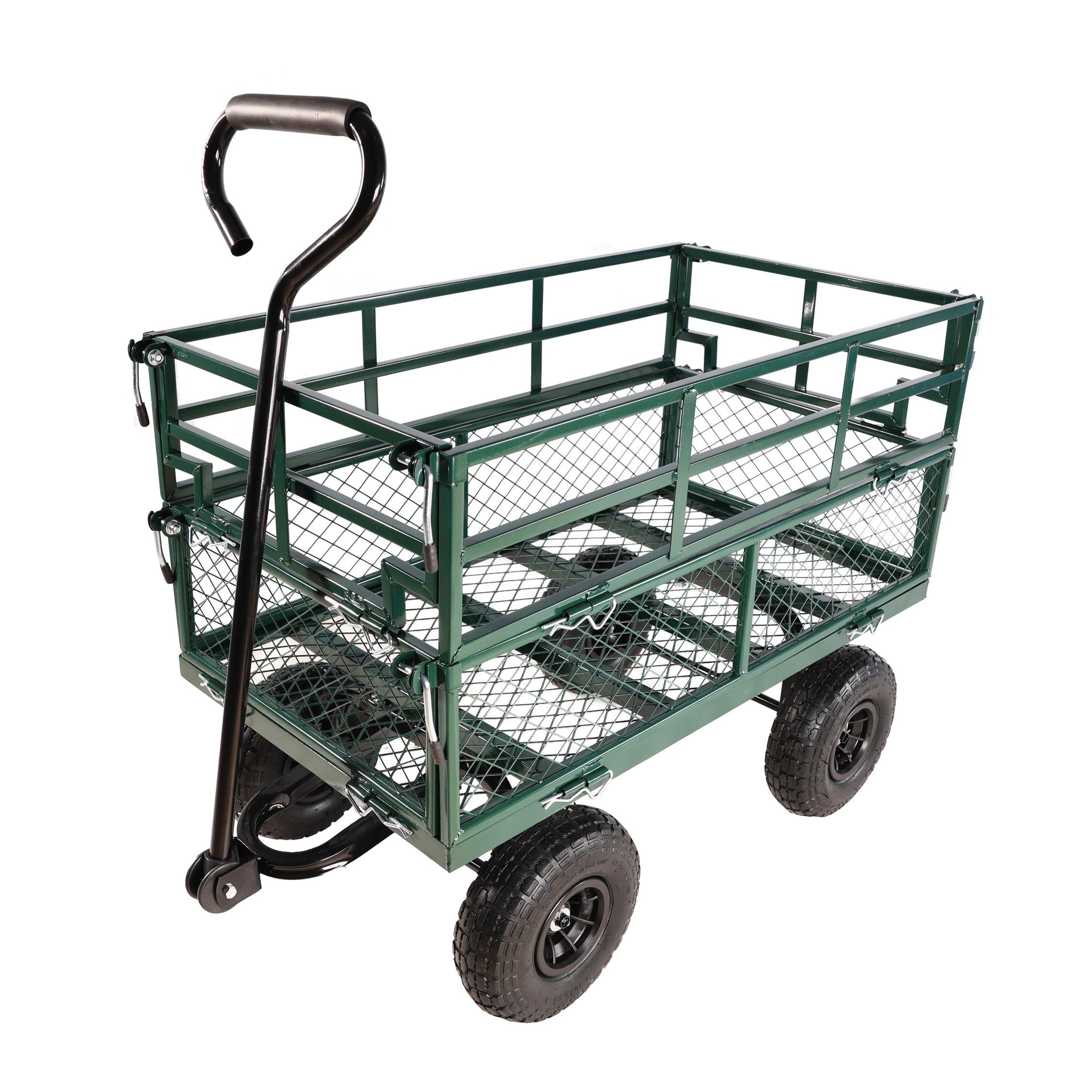 Siavonce Yard Carts 7-cu ft Steel Yard Cart FZ84158 at Lowes.com
