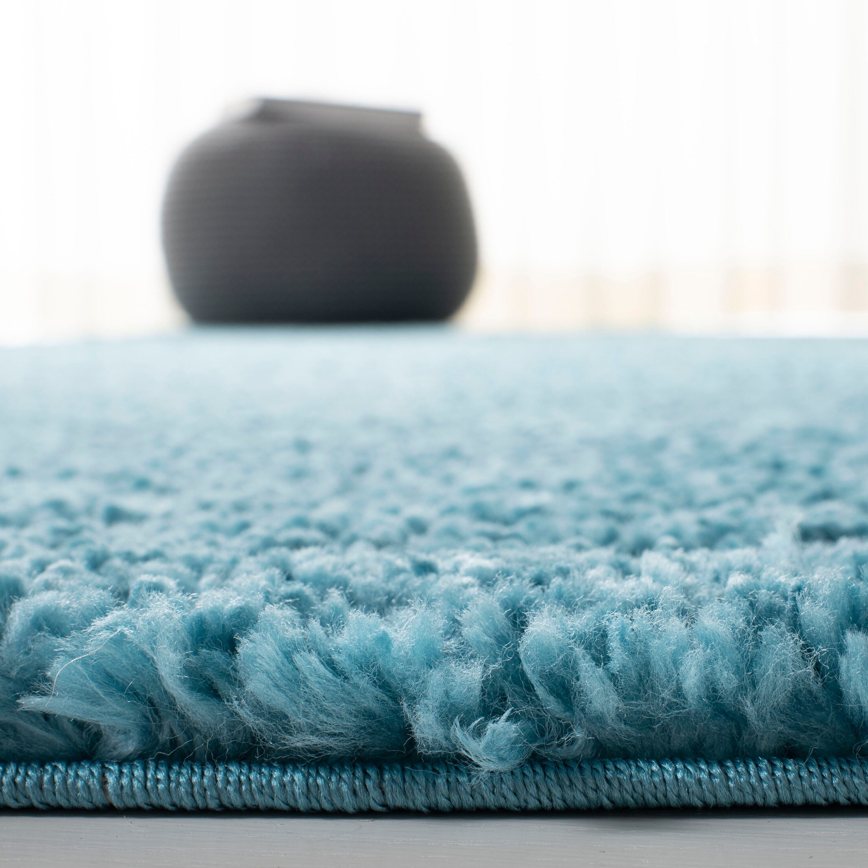 Safavieh August Shag 900K Turquoise 2ft-3in x 8ft Runner Rug in the ...