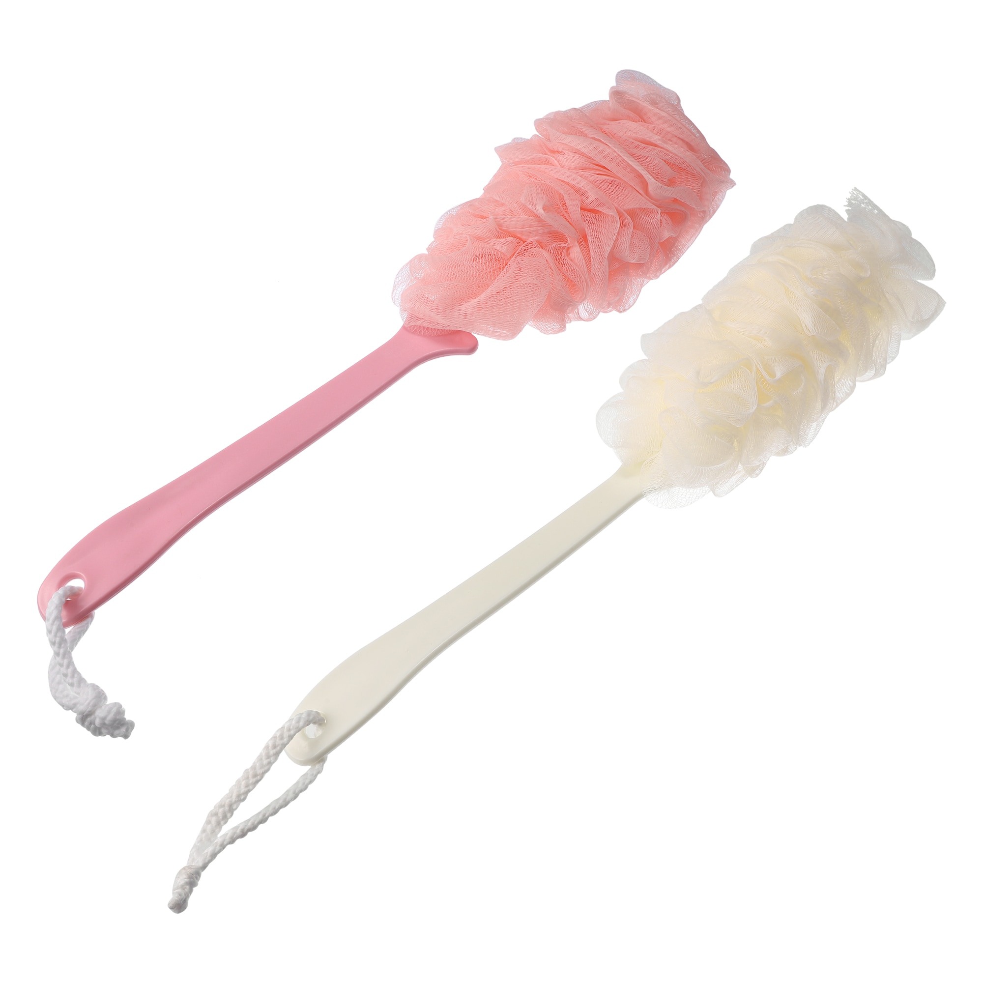 Unique Bargains 2pcs Body Bath Brush Back Scrubber for Shower Loofah ...