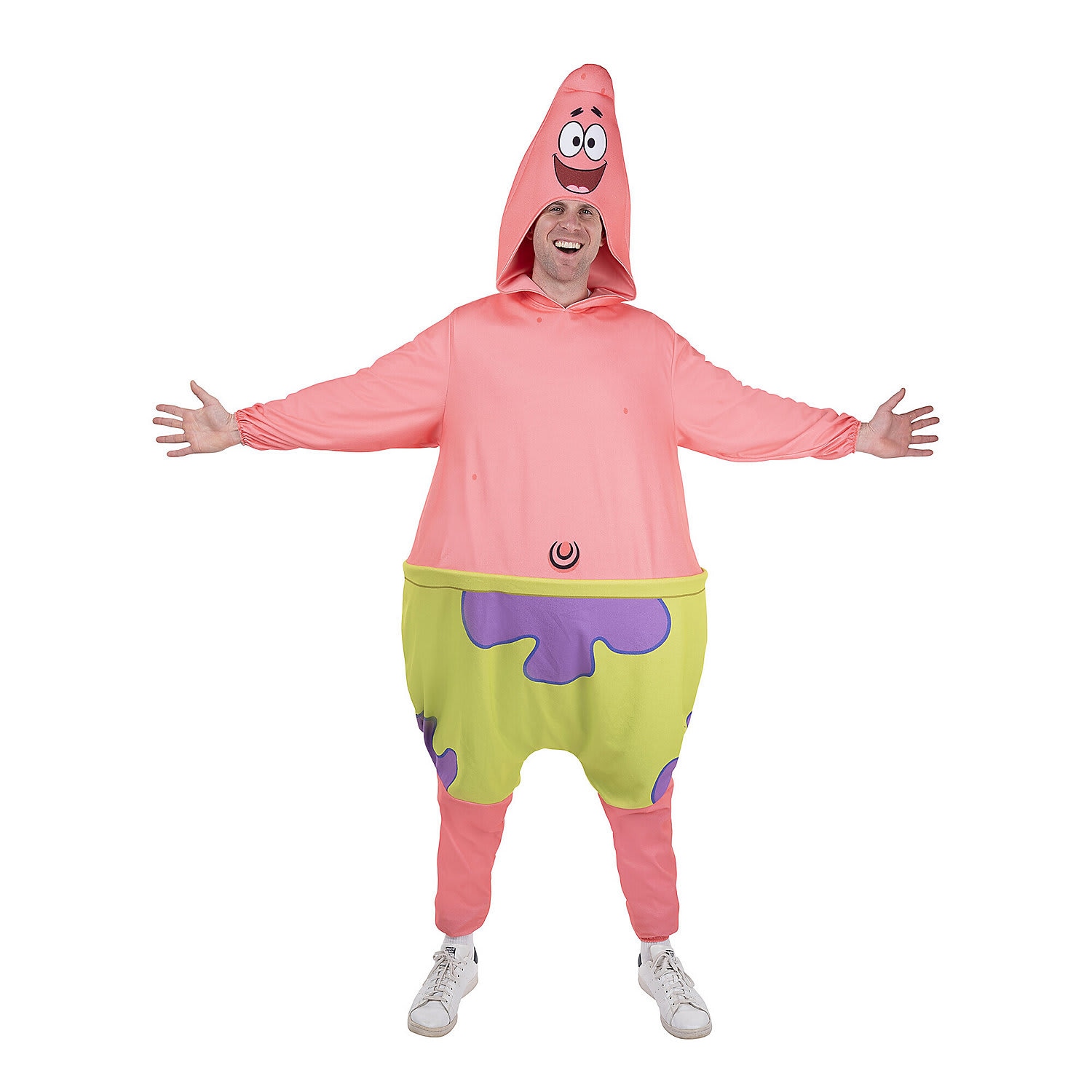 Jazwares SpongeBob Men's Patrick Halloween Costume Jumpsuit - Pink One ...