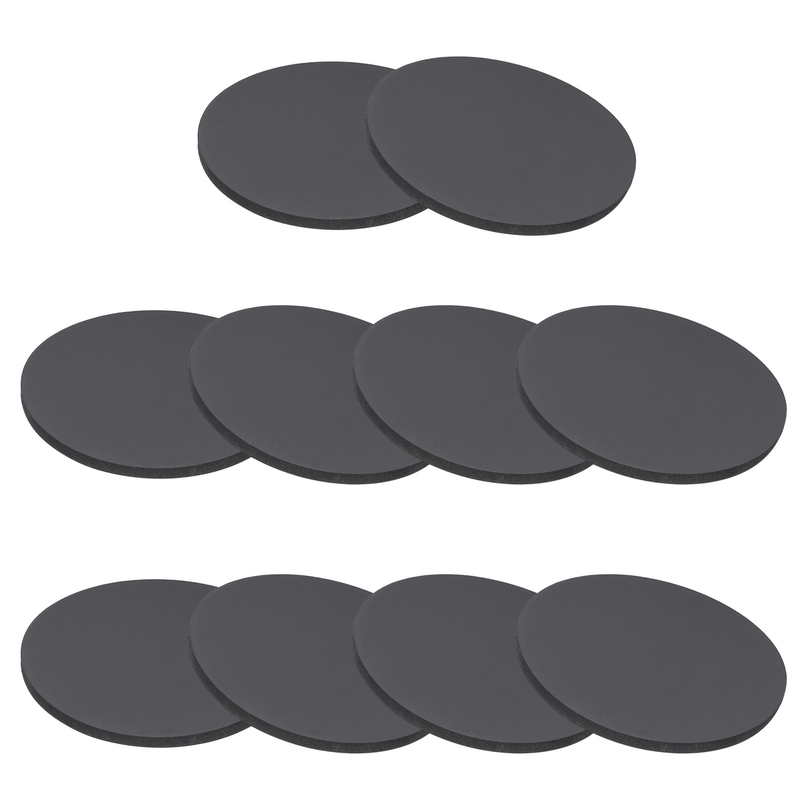 PATIKIL Rubber Solid Discs Washers 10pcs 45mm OD x 2mm Thick Rubber ...