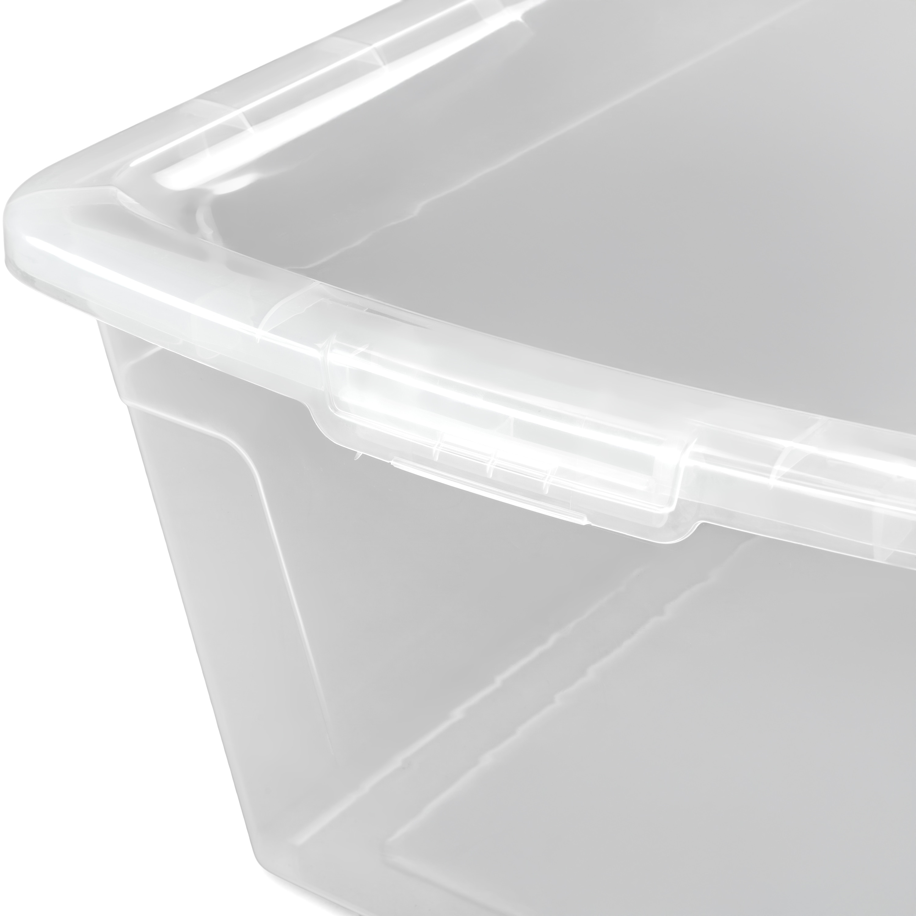 Project Source Large 13.25 -Gallons ( 53 -Quarts ) Clear Stackable Tote ...