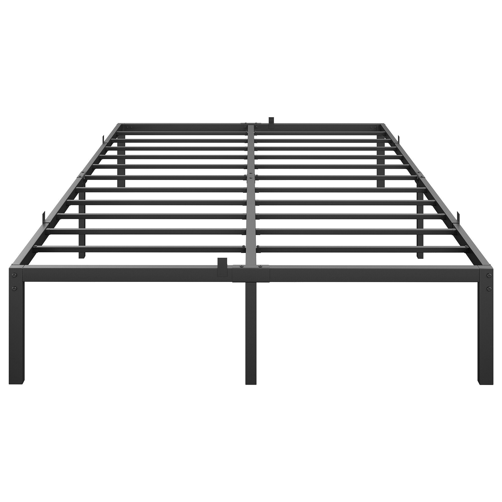 GarveeLife 6/8/10/14-in H Black Metal Platform Bed Frame Heavy Duty ...