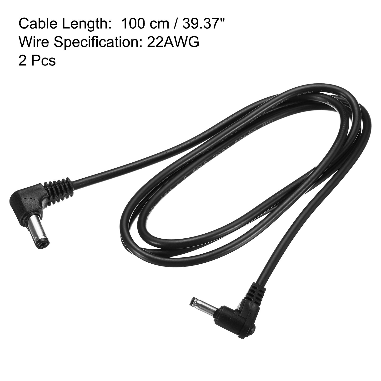 Unique Bargains DC Extension Cable 5.5x2.1mm Male to 3.5x1.35mm Male ...