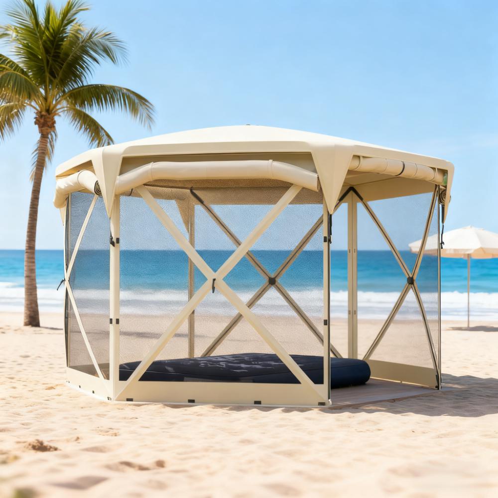 Blisstyle 11 X 11ft Pop up Tent with Removable Roof Cover Outdoor ...