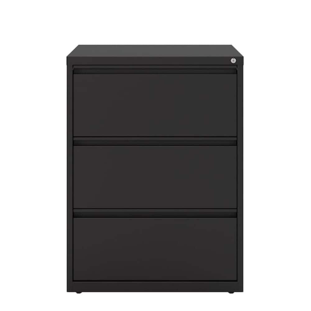 Hirsh 30 in W 3 Drawer Lateral File Cabinet Black A4/Legal/Letter 14974 ...