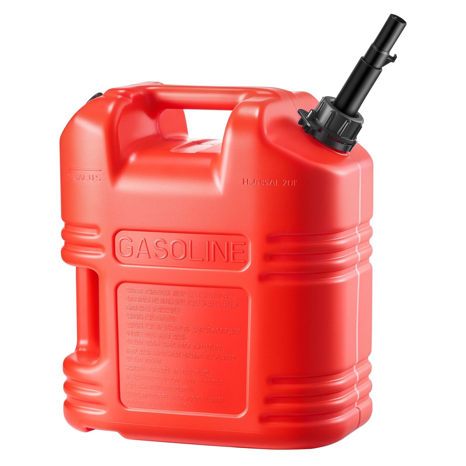 GIVIMO Fuel Container 5-gal Gas Tank with Spout and Clear Scale 15 L ...