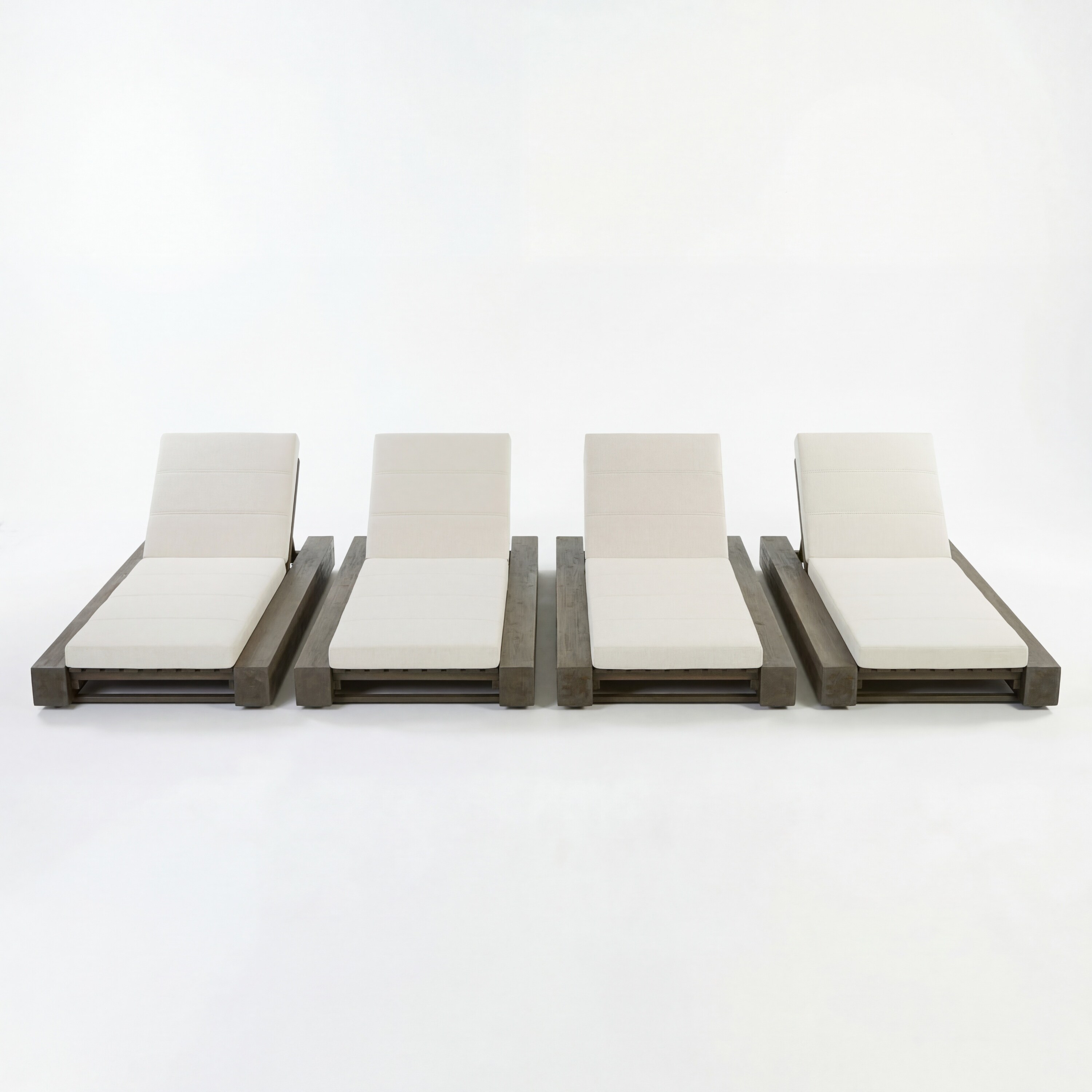 Christopher Knight Home Outdoor Amedea Acacia Wood Chaise Lounge with ...