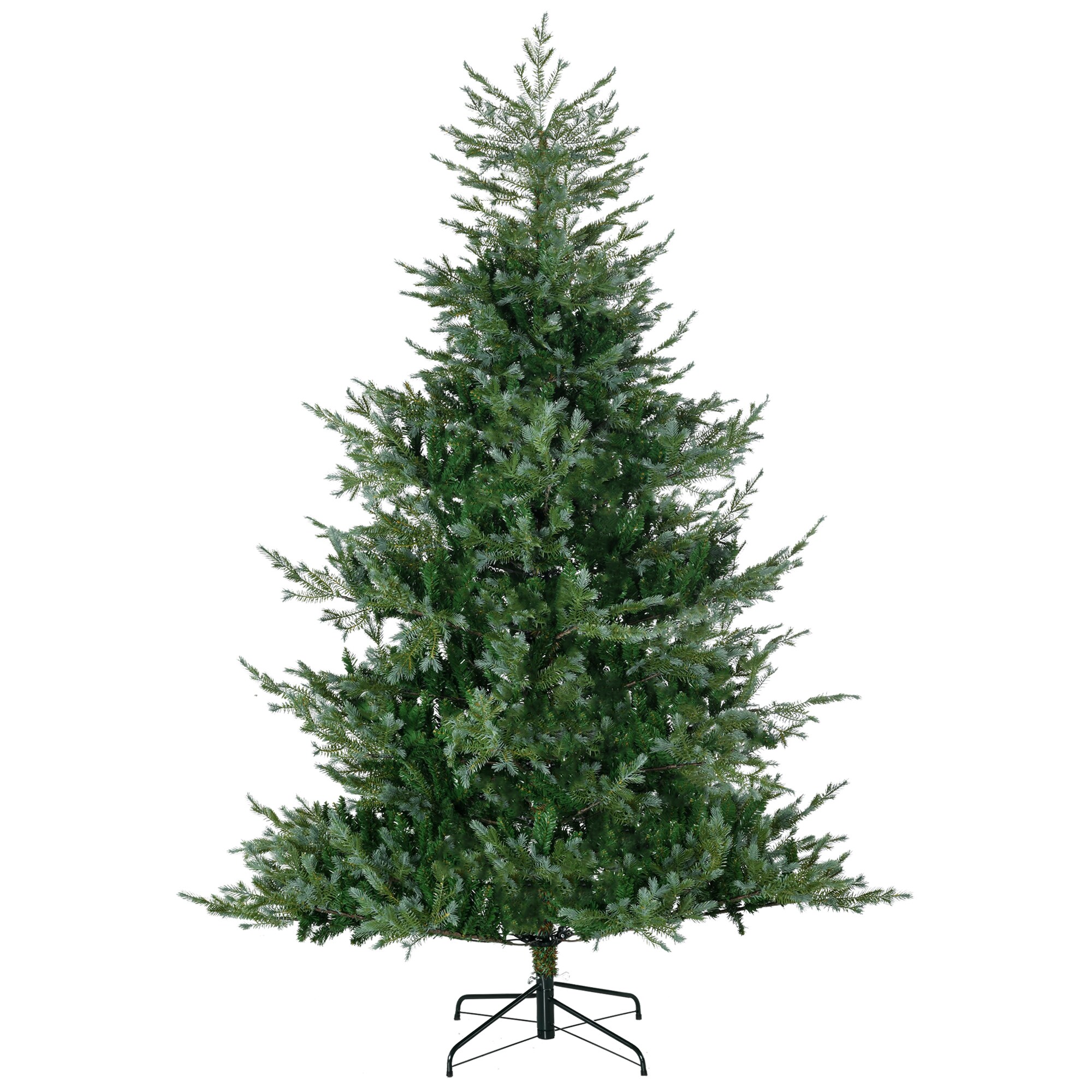 HomCom 7.5ft Artificial Christmas Tree Holiday Décor with 1288 Branches ...