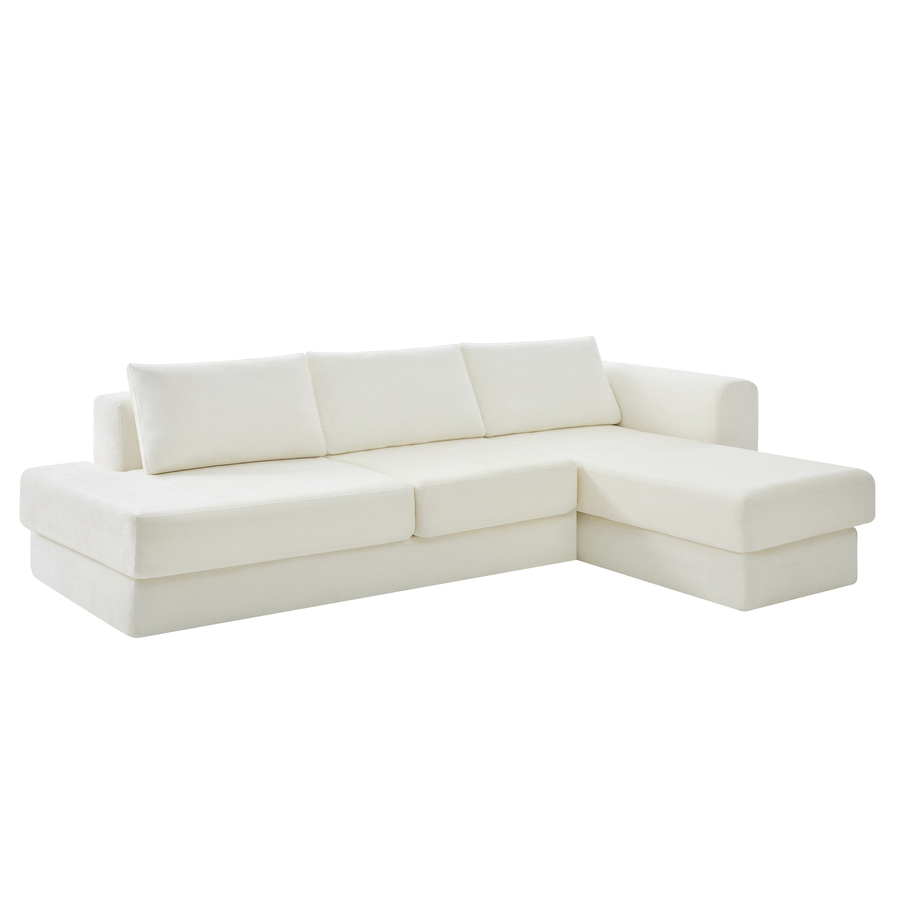 Christopher Knight Home Modern 113 in. Chenille Upholstered L-shaped ...