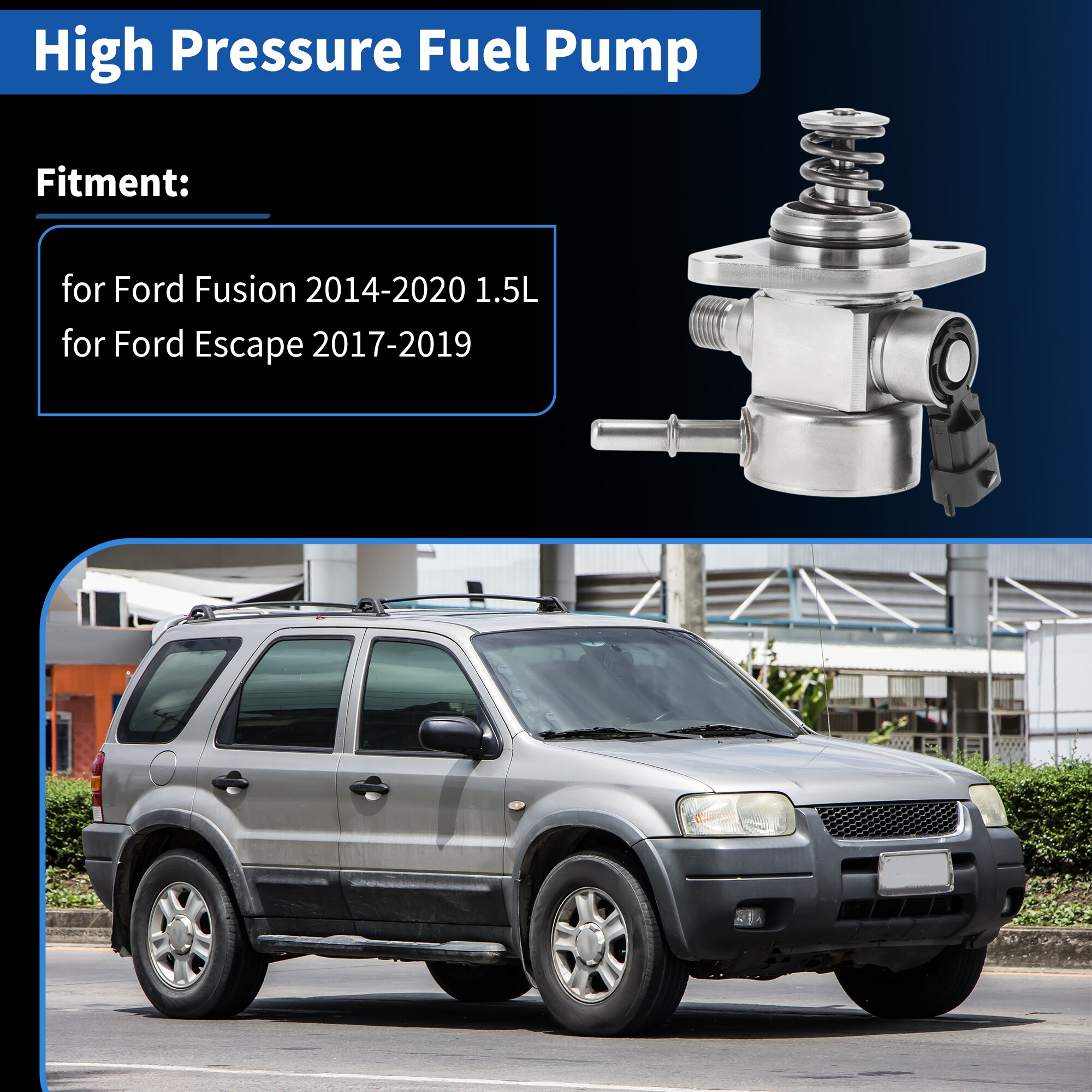 Unique Bargains No.DS7Z9350A High Pressure Fuel Pump for Ford Fusion ...