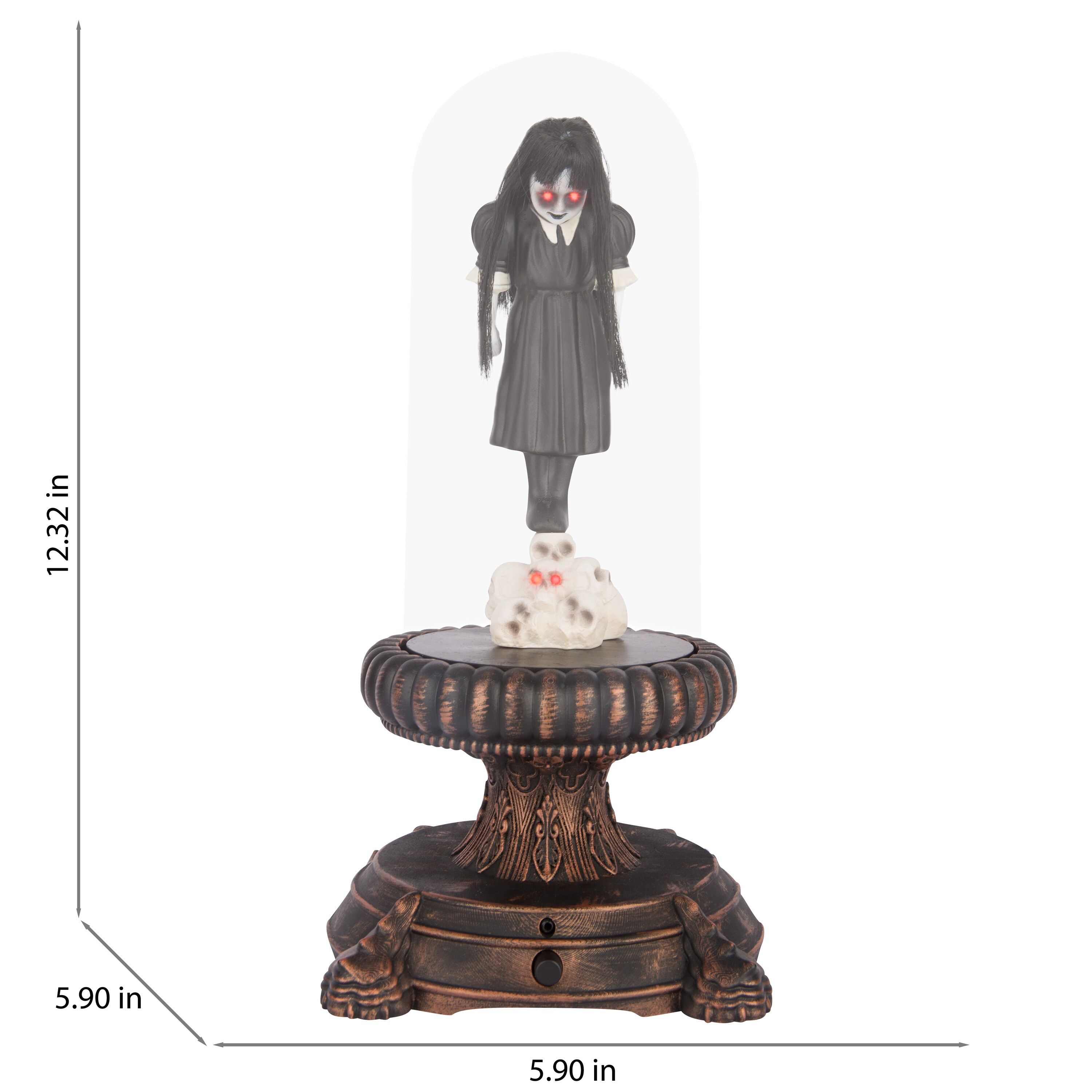 Haunted Living 12-in Talking LED Ghoul Tabletop Animatronic 552852 at ...