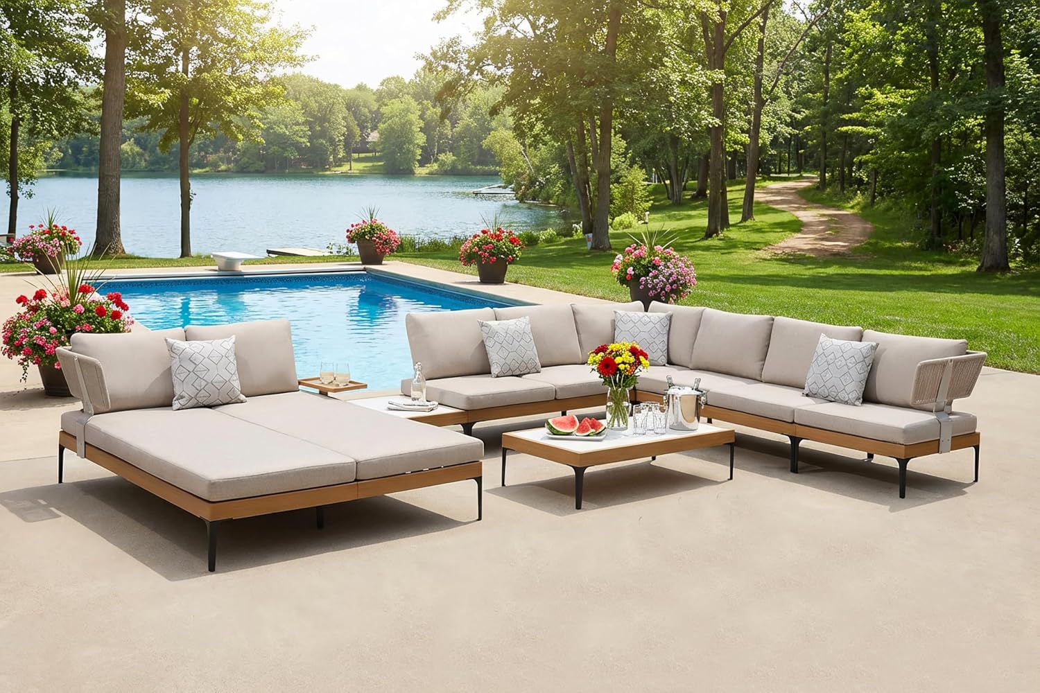 PURPLE LEAF patio furniture Patio Conversation Sets Patio Sectionals ...
