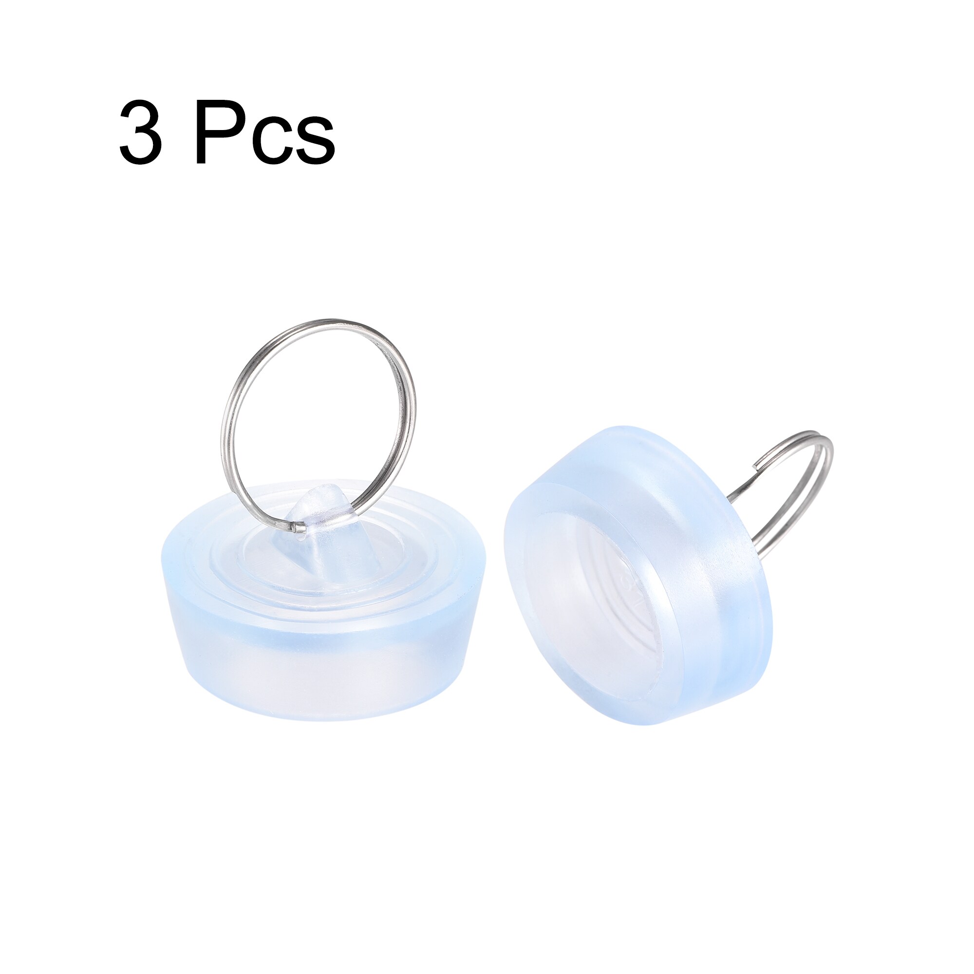 Unique Bargains Rubber Sink Plug Clear Drain Stopper Fit 1-5/16 Inch to ...