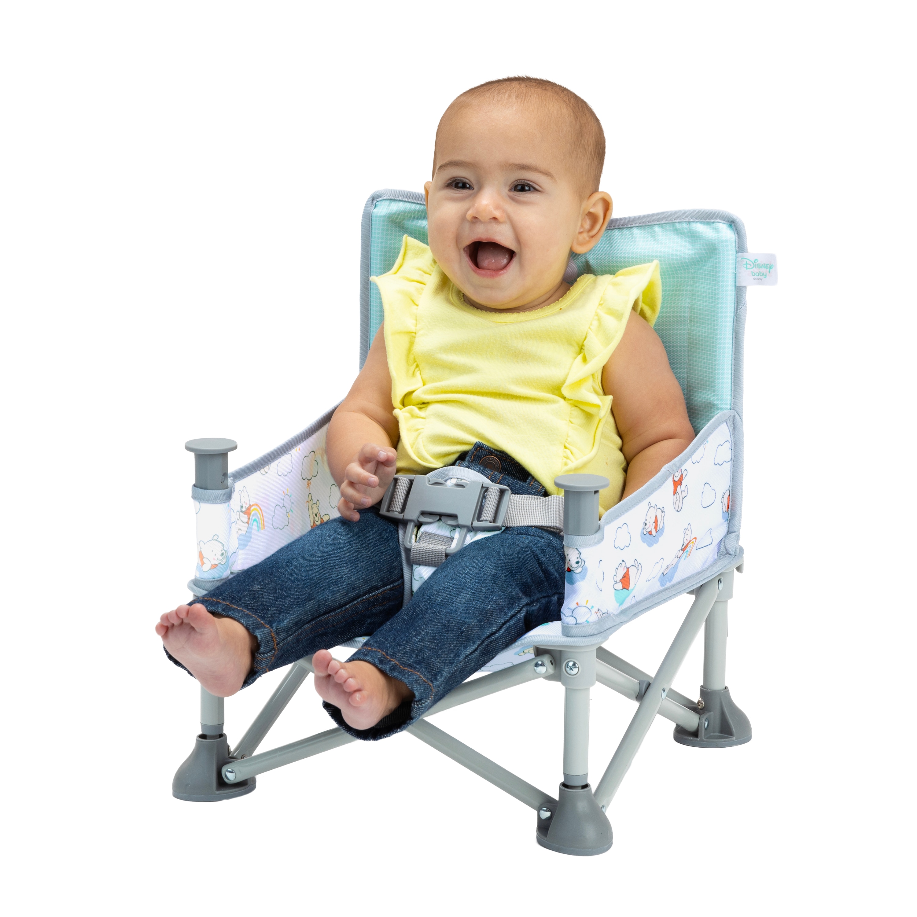 Bright Starts WINNIE THE POOH Pop 'N Sit Portable Booster Seat 15-in ...
