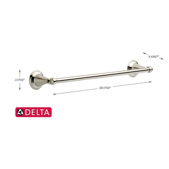 Delta Windemere 18-in Brushed Nickel Wall Mount Single Towel Bar in the ... Delta Windemere 18-in Brushed Nickel Wall Mount Single Towel Bar in the ...