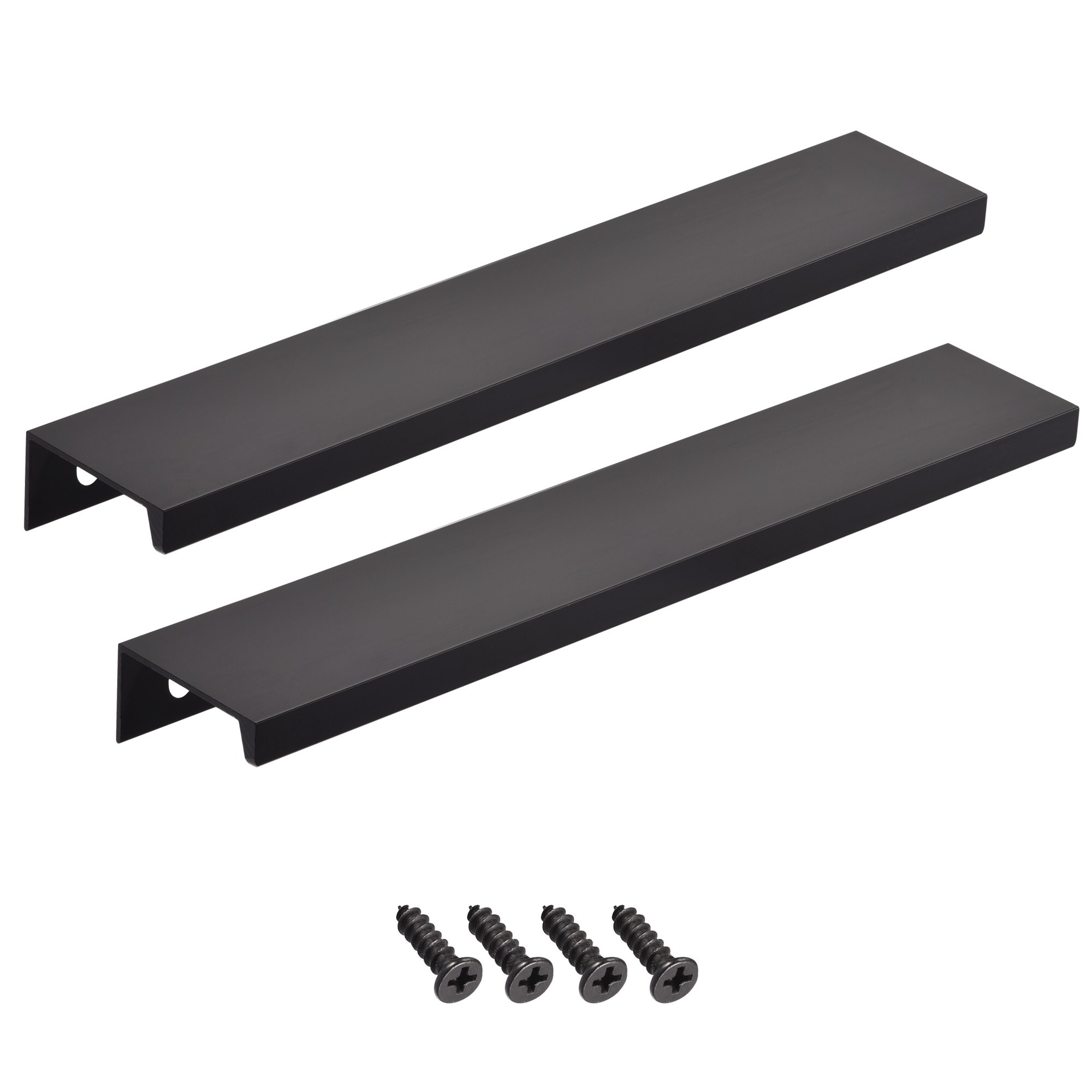 Unique Bargains Finger Edge Pull Handle 250mm/9.8 Inch Aluminum Alloy ...