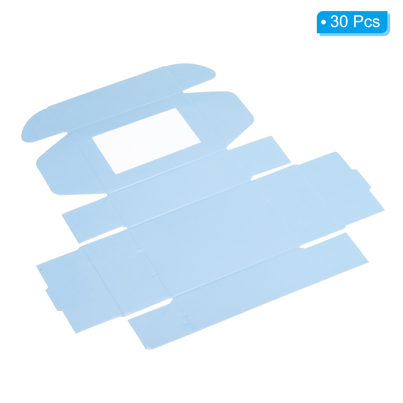 PATIKIL 3.5x2.5x1inch Paper Soap Box with Window 30pcs Homemade Soap ...