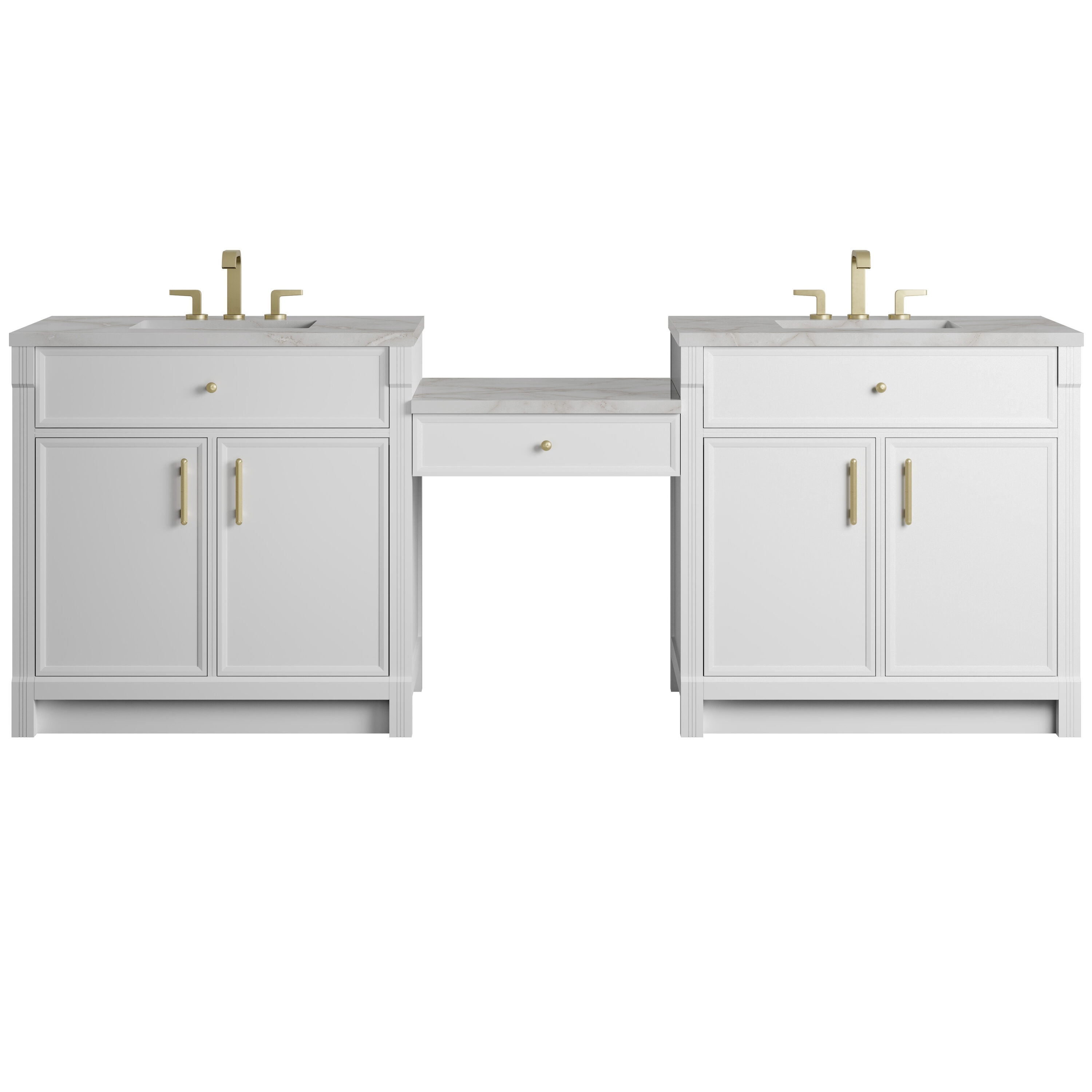 Modular Design 96-Inch-Wide Bathroom Vanities with Tops at Lowes.com
