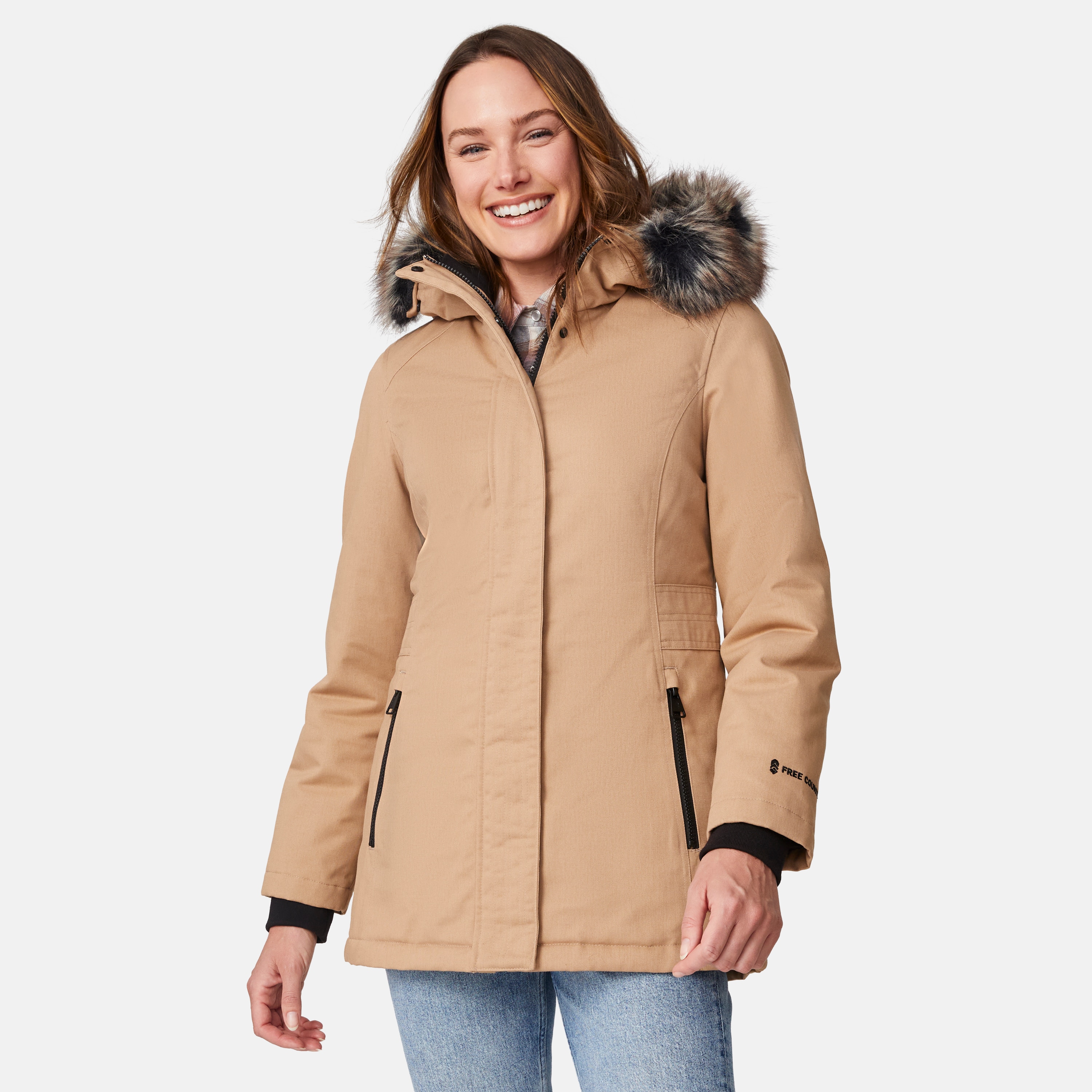 Free Country Twill Vanguard Women's Sahara Canvas Hooded Insulated ...