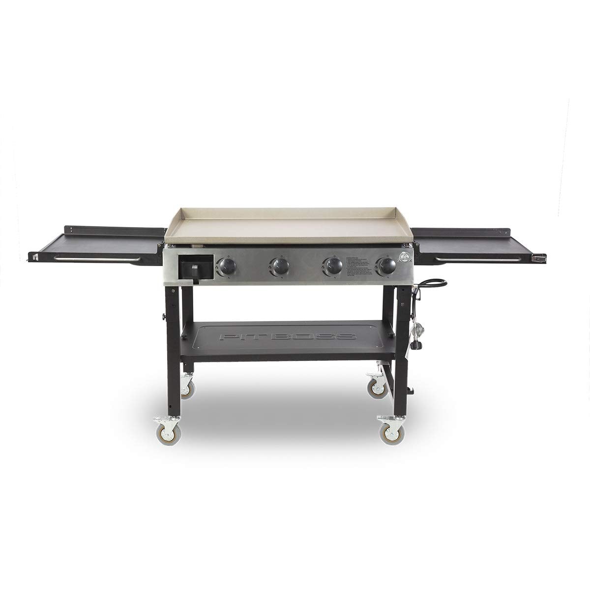 Pit Boss PB575GD4 Deluxe 4-Burner LP Griddle 753 sq. in. Black in the ...