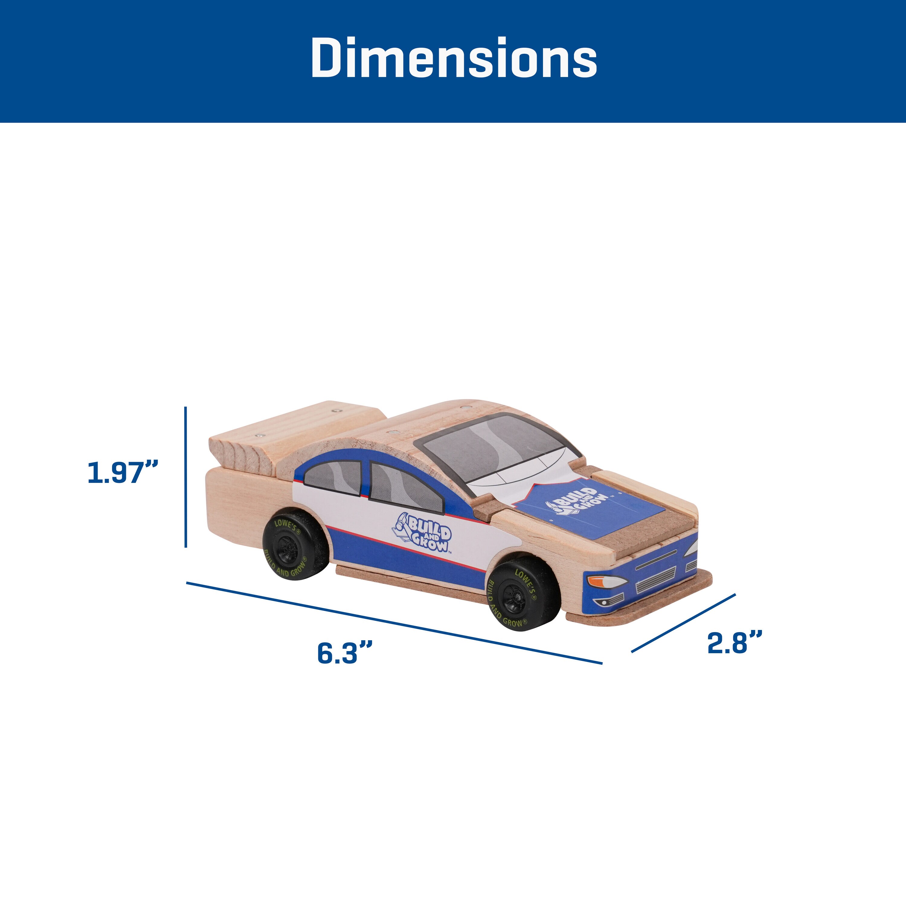 Build and Grow Pull Back Race Car Kid's Project Kit in the Kids Project ...